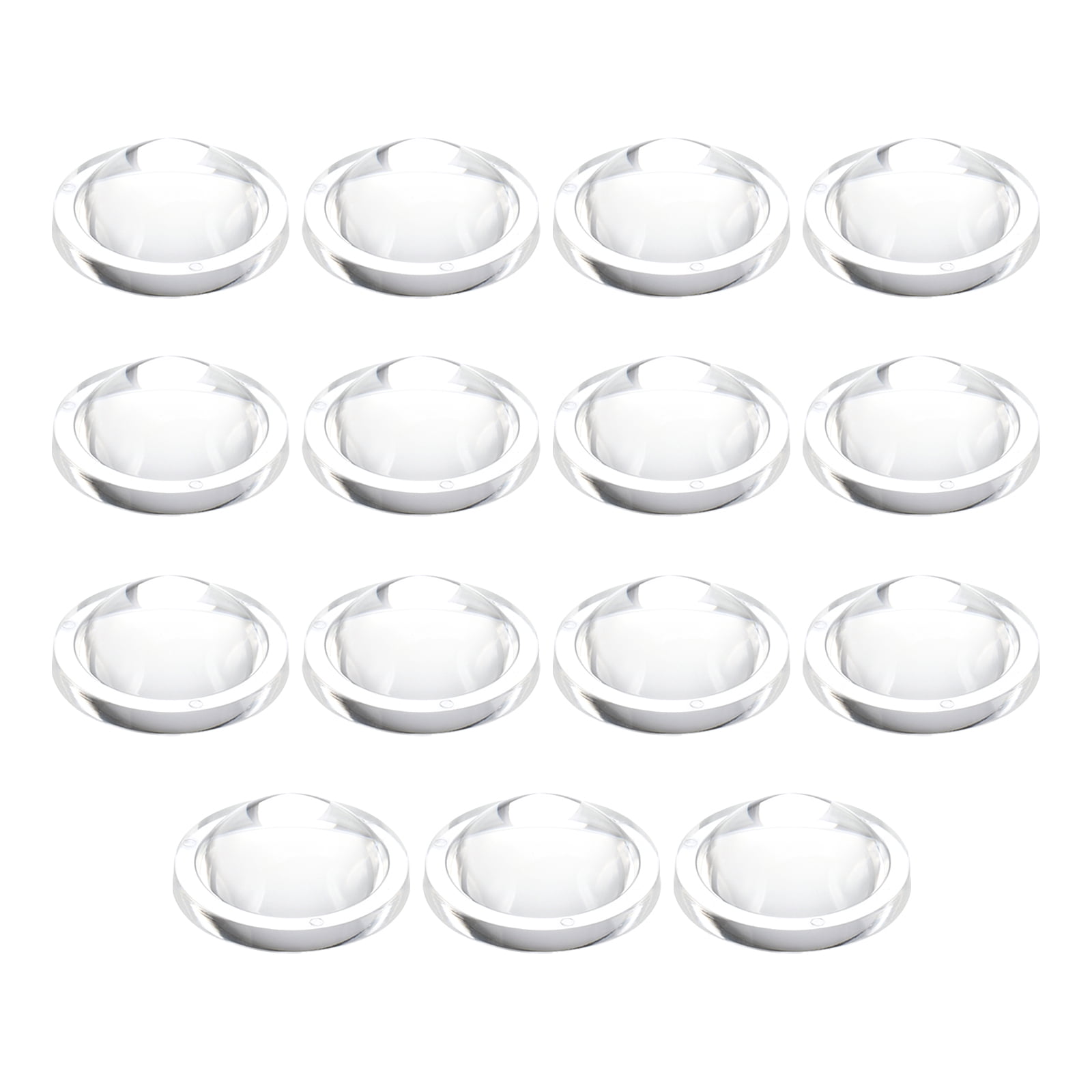 Uxcell Diameter 21.8mm Flat Convex Lens, 15 Pcs Height 8mm PMMA Acrylic ...