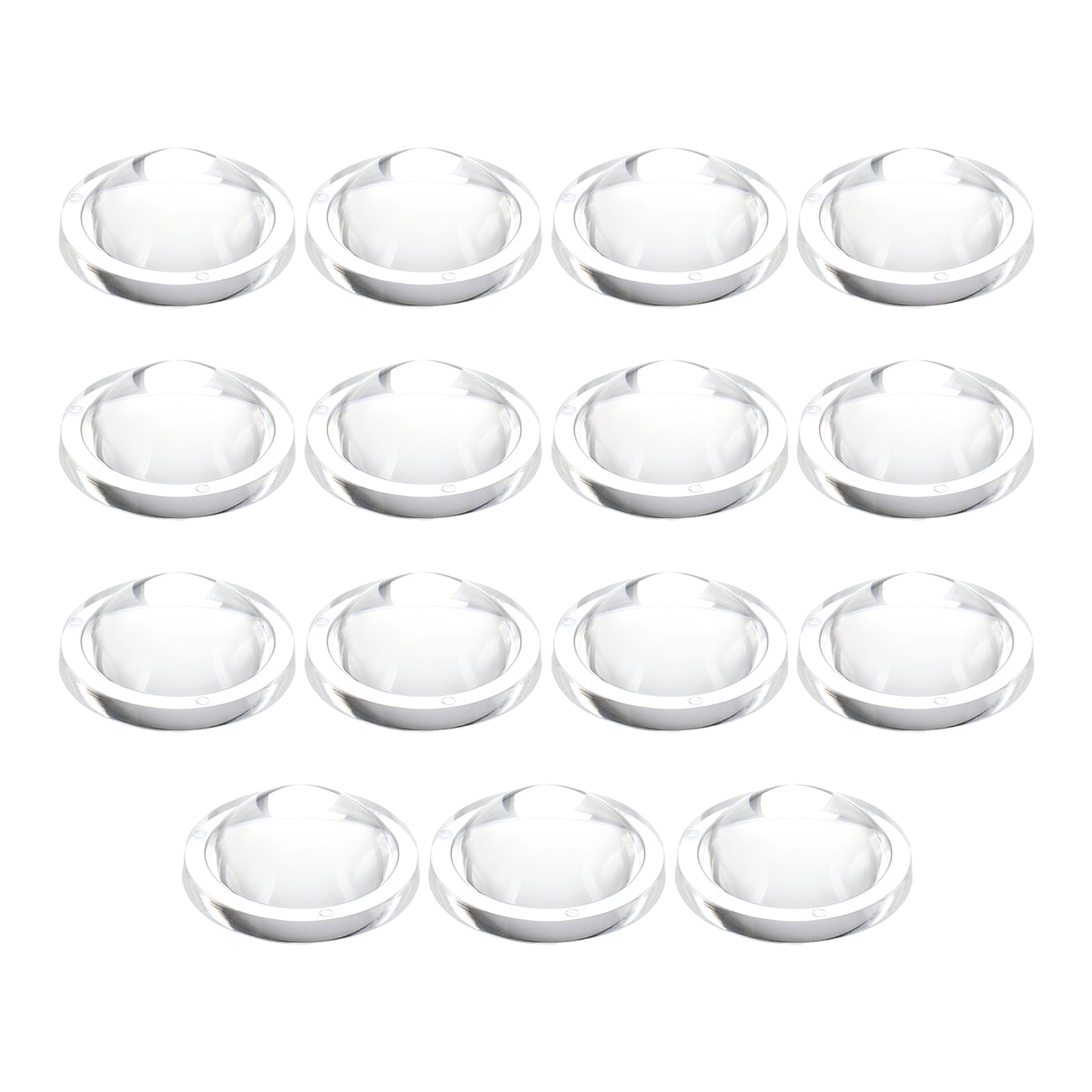 Uxcell Diameter 25mm Flat Convex Lens, 15 Pcs Height 8mm PMMA Acrylic ...