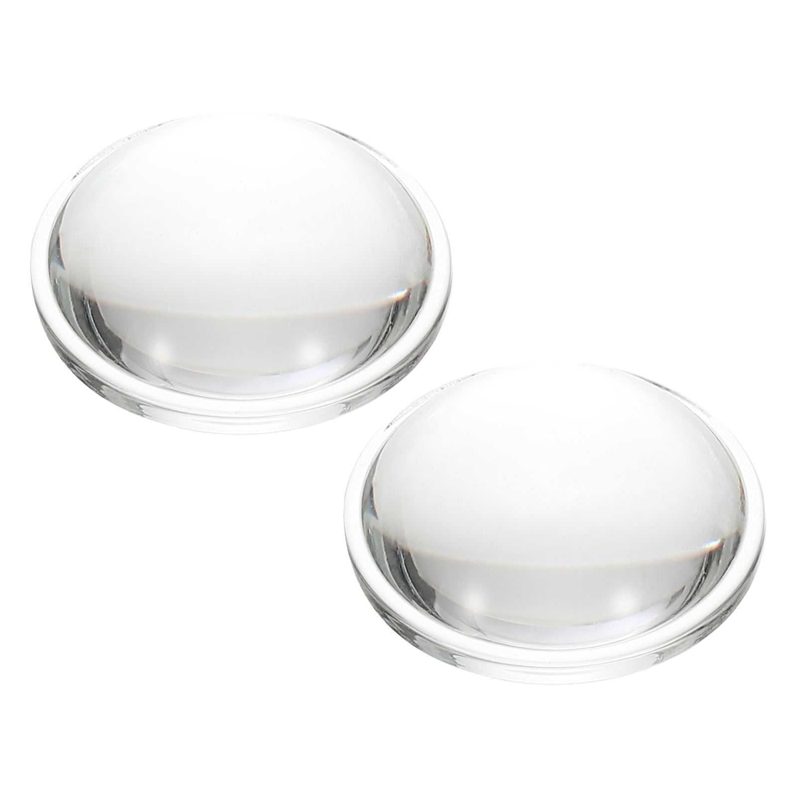 Uxcell Diameter 27.4mm Flat Convex Lens, 2 Pcs Height 10mm High ...