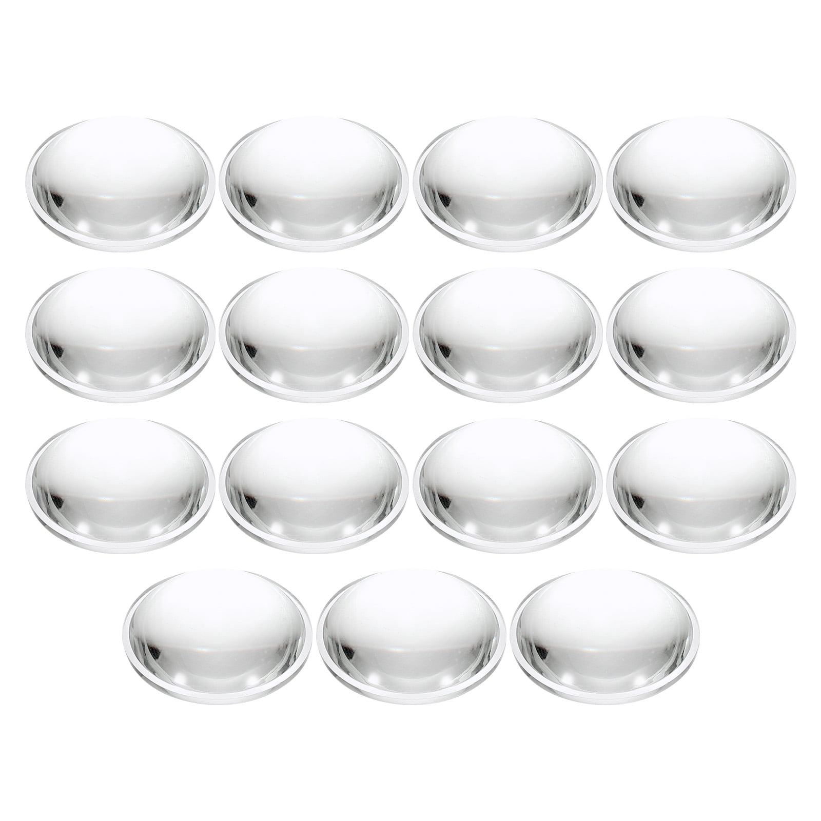 Uxcell Diameter 28mm Flat Convex Lens, 15 Pcs Height 9mm Acrylic LED ...