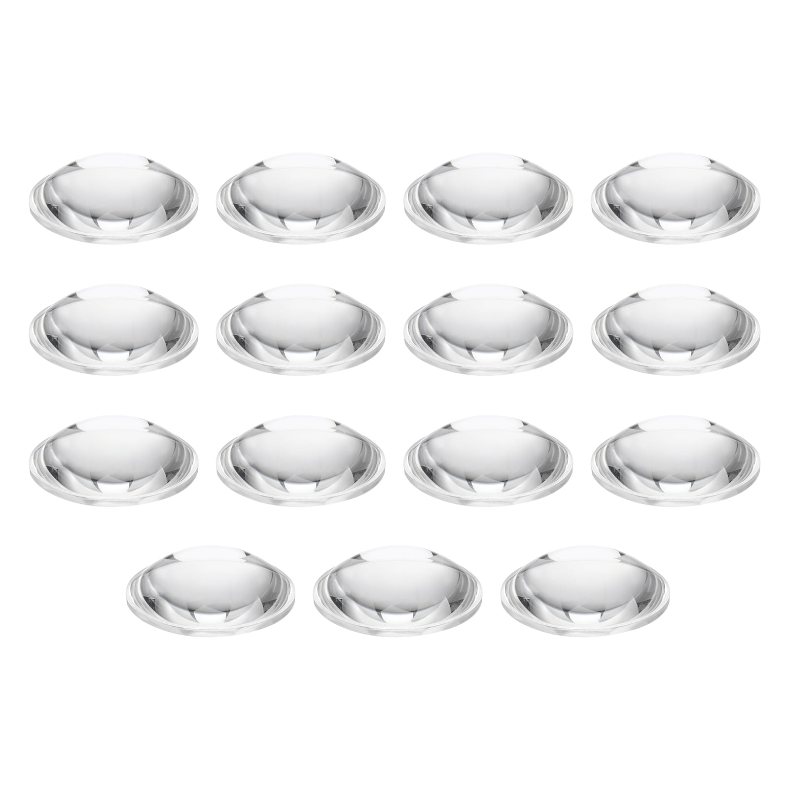 Uxcell Diameter 29mm Flat Convex Lens, 15 Pcs Height 8.5mm PMMA Acrylic ...