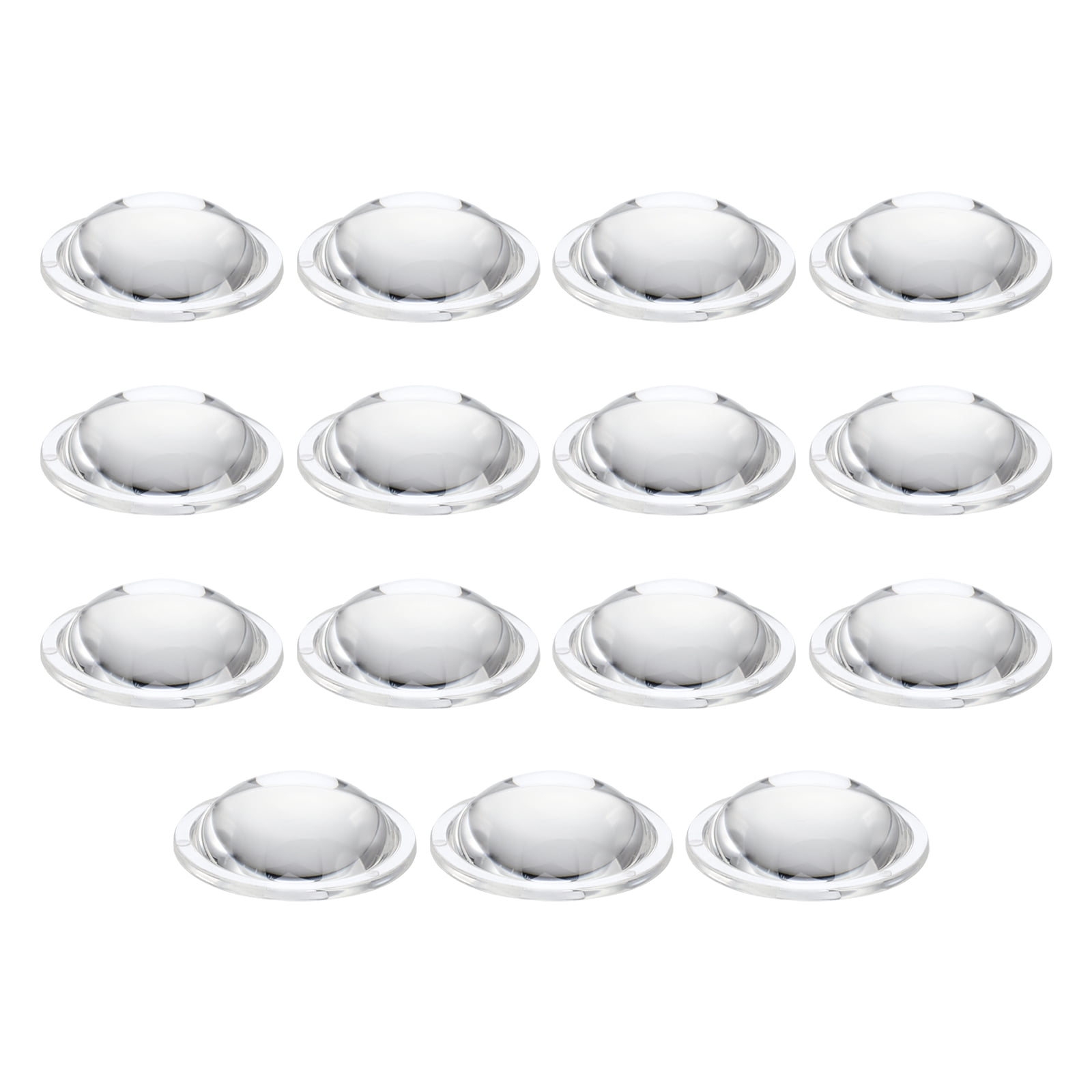 Uxcell Diameter 32mm Flat Convex Lens, 15 Pcs Height 10mm PMMA Acrylic ...