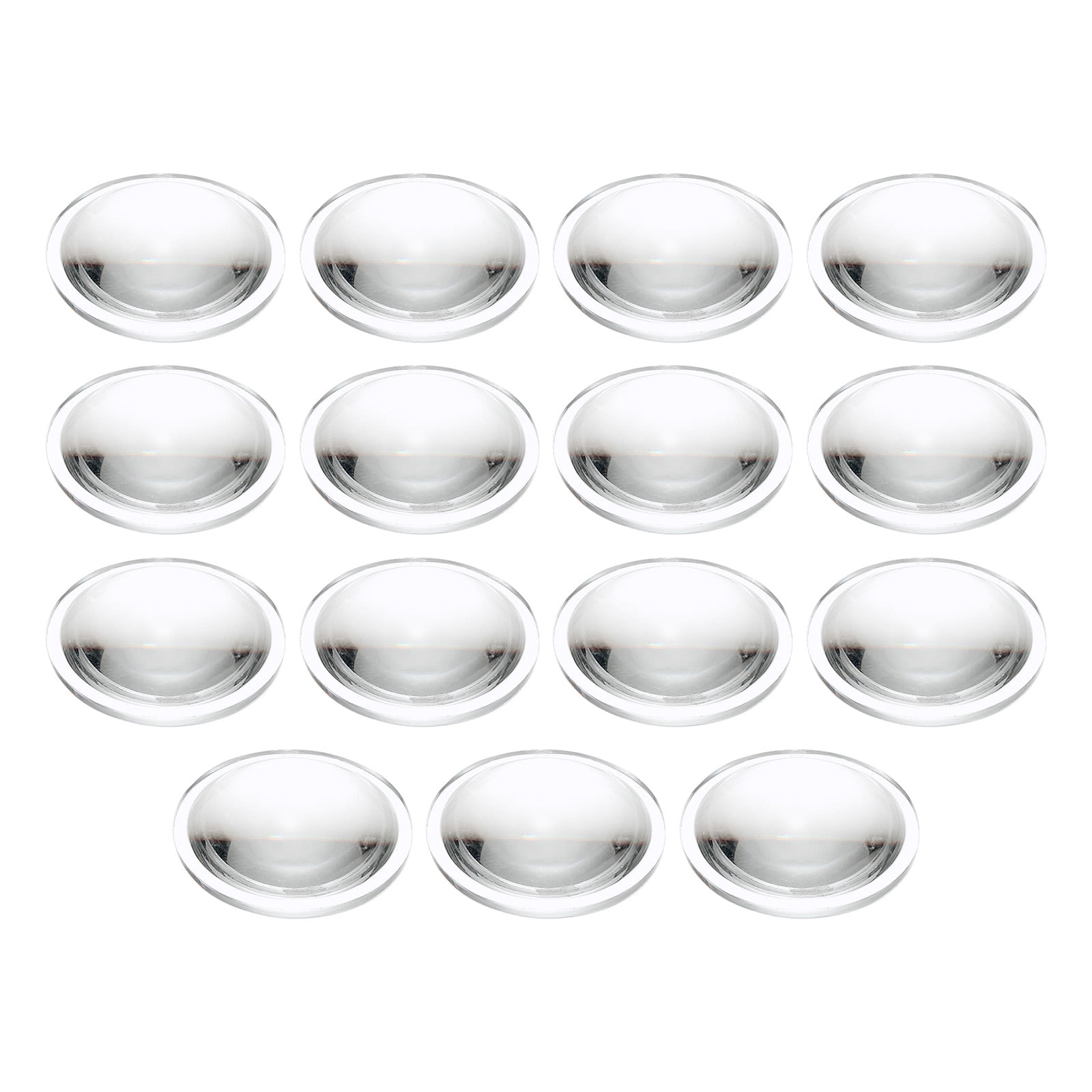 Uxcell Diameter 33mm Flat Convex Lens, 15 Pcs Height 8mm Acrylic LED ...