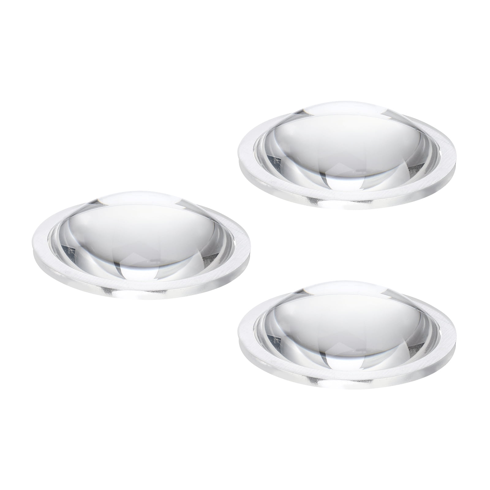 Uxcell Diameter 38mm Flat Convex Lens, 3 Pcs Height 11.2mm PMMA Acrylic ...