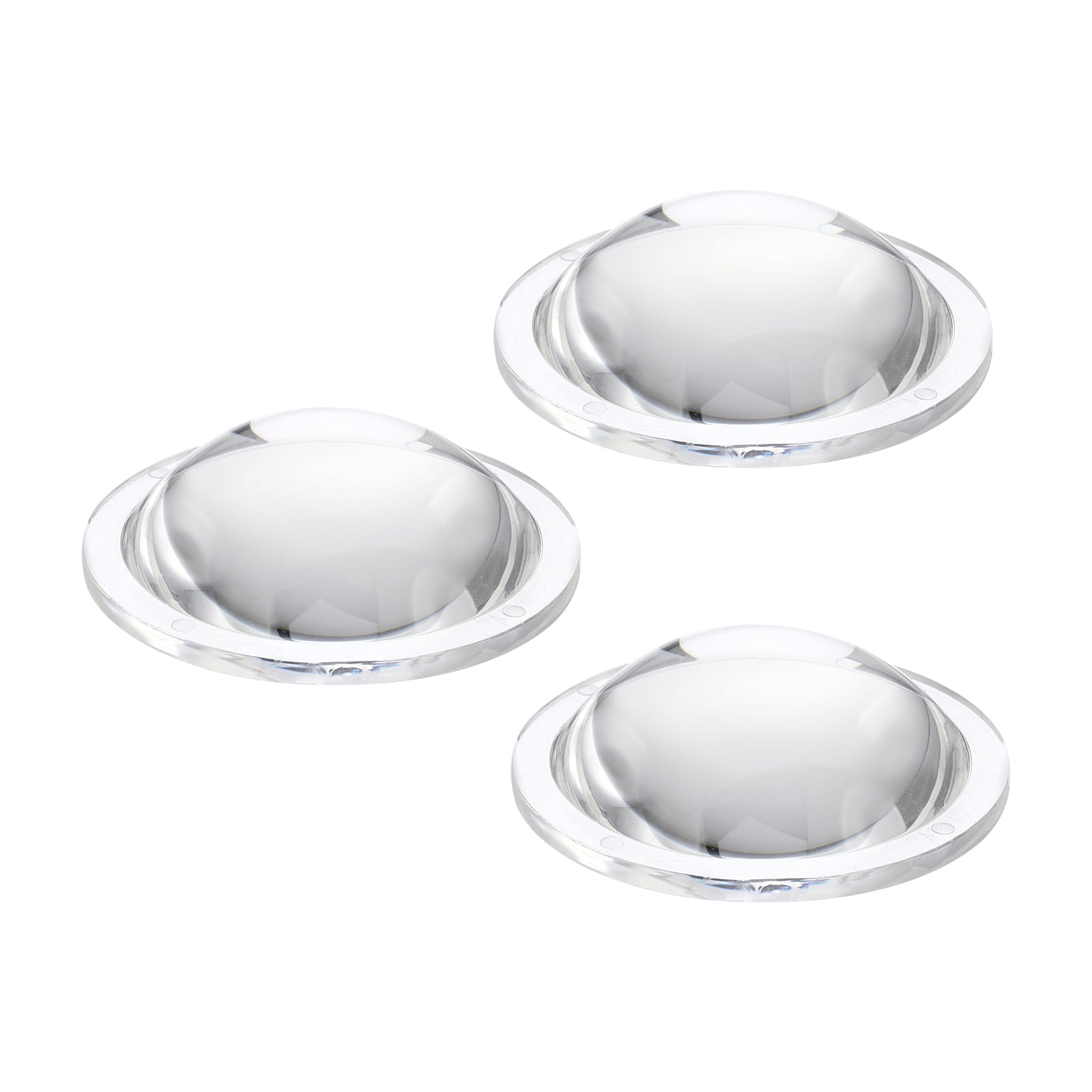 Uxcell Diameter 42mm Flat Convex Lens, 3 Pcs Height 14mm PMMA Acrylic ...
