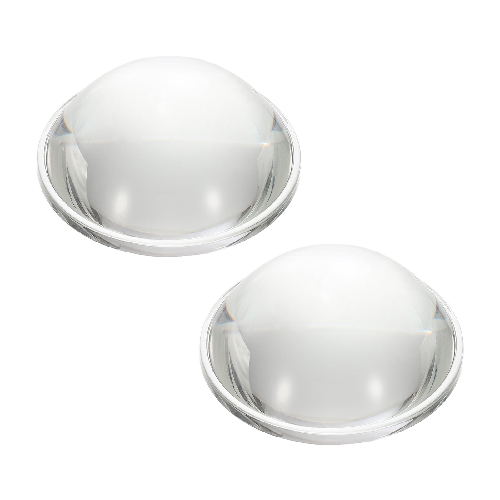 Uxcell Diameter 57mm Flat Convex Lens, 2 Pcs Height 24mm High ...