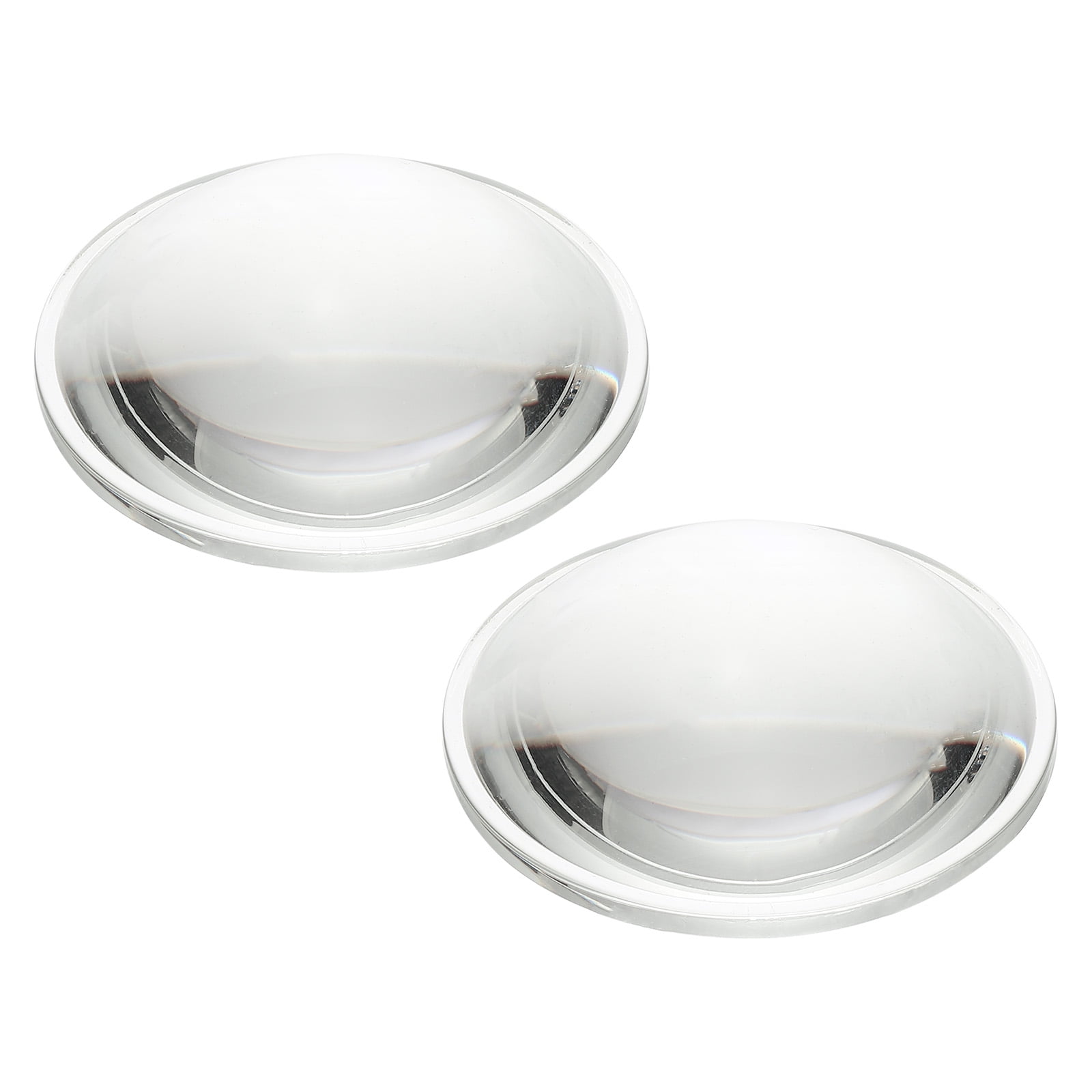 Uxcell Diameter 64mm Flat Convex Lens, 2 Pcs Height 18mm High ...