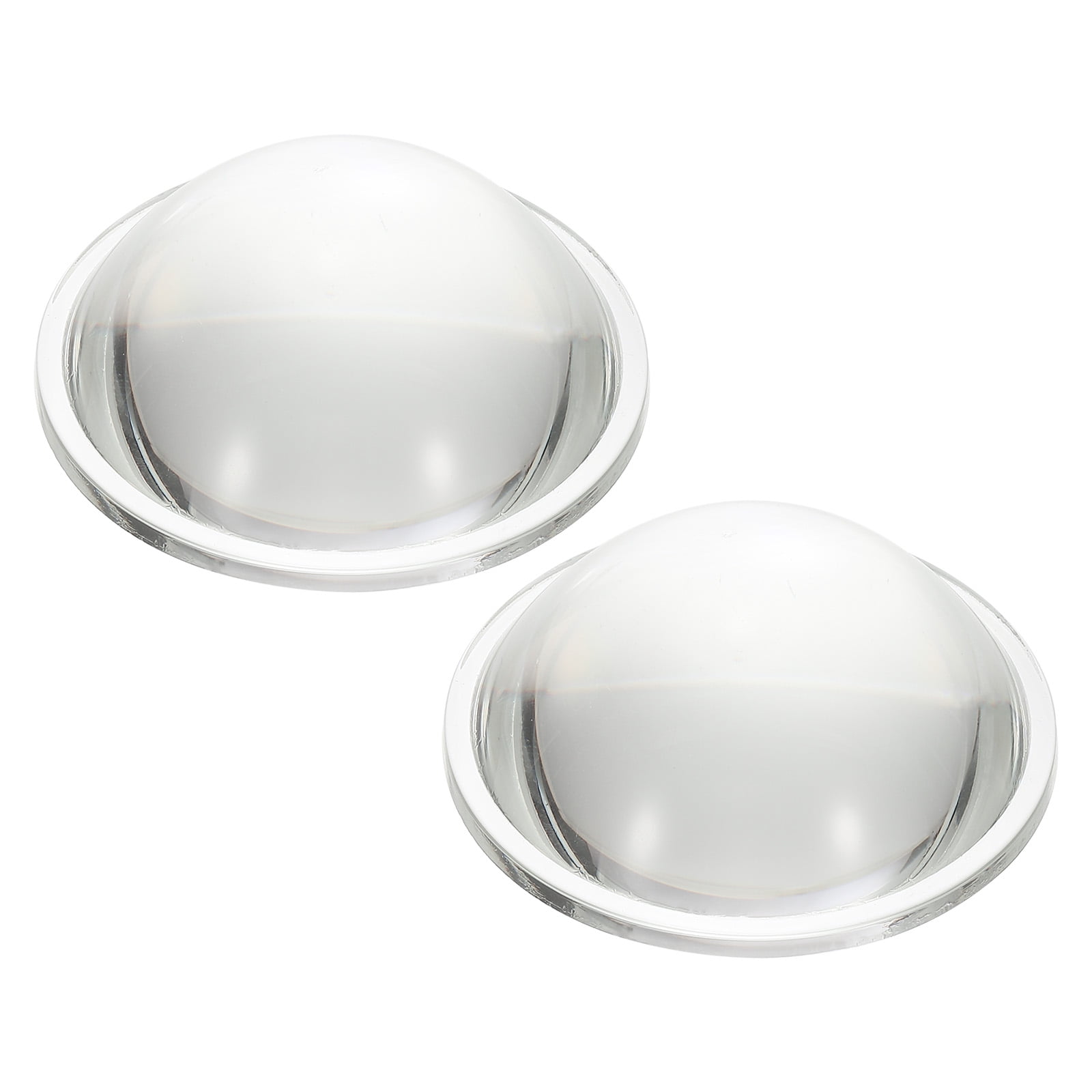 Uxcell Diameter 64mm Flat Convex Lens, 2 Pcs Height 25mm High ...