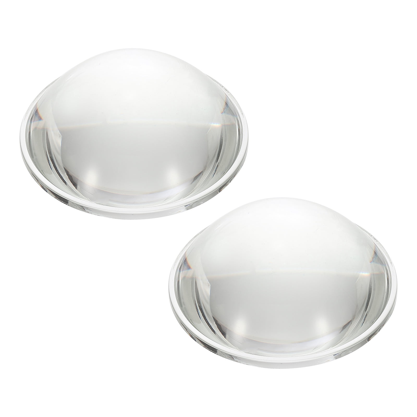 Uxcell Diameter 66.5mm Flat Convex Lens, 2 Pcs Height 26mm High ...