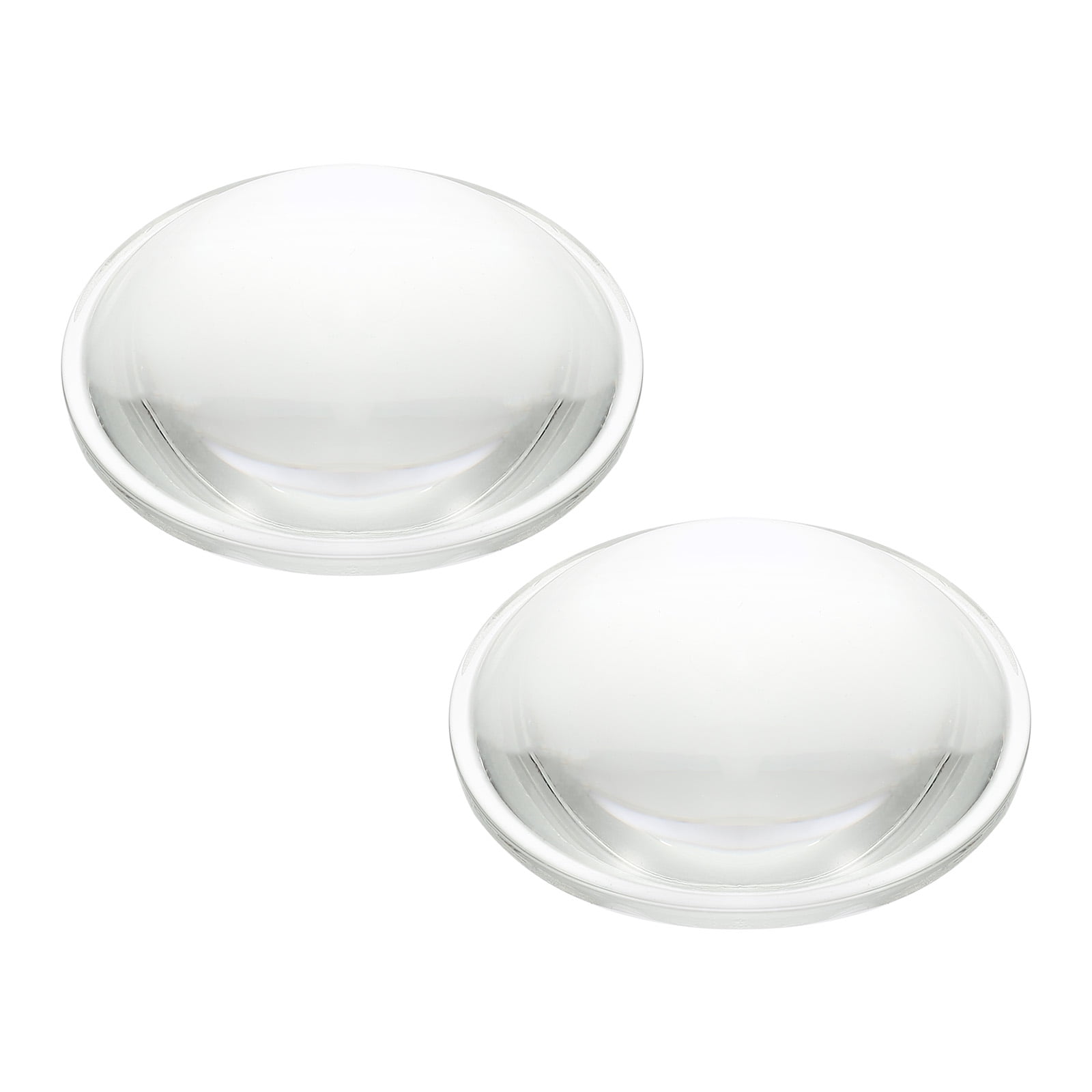 Uxcell Diameter 66.7mm Flat Convex Lens, 2 Pcs Height 21mm High ...