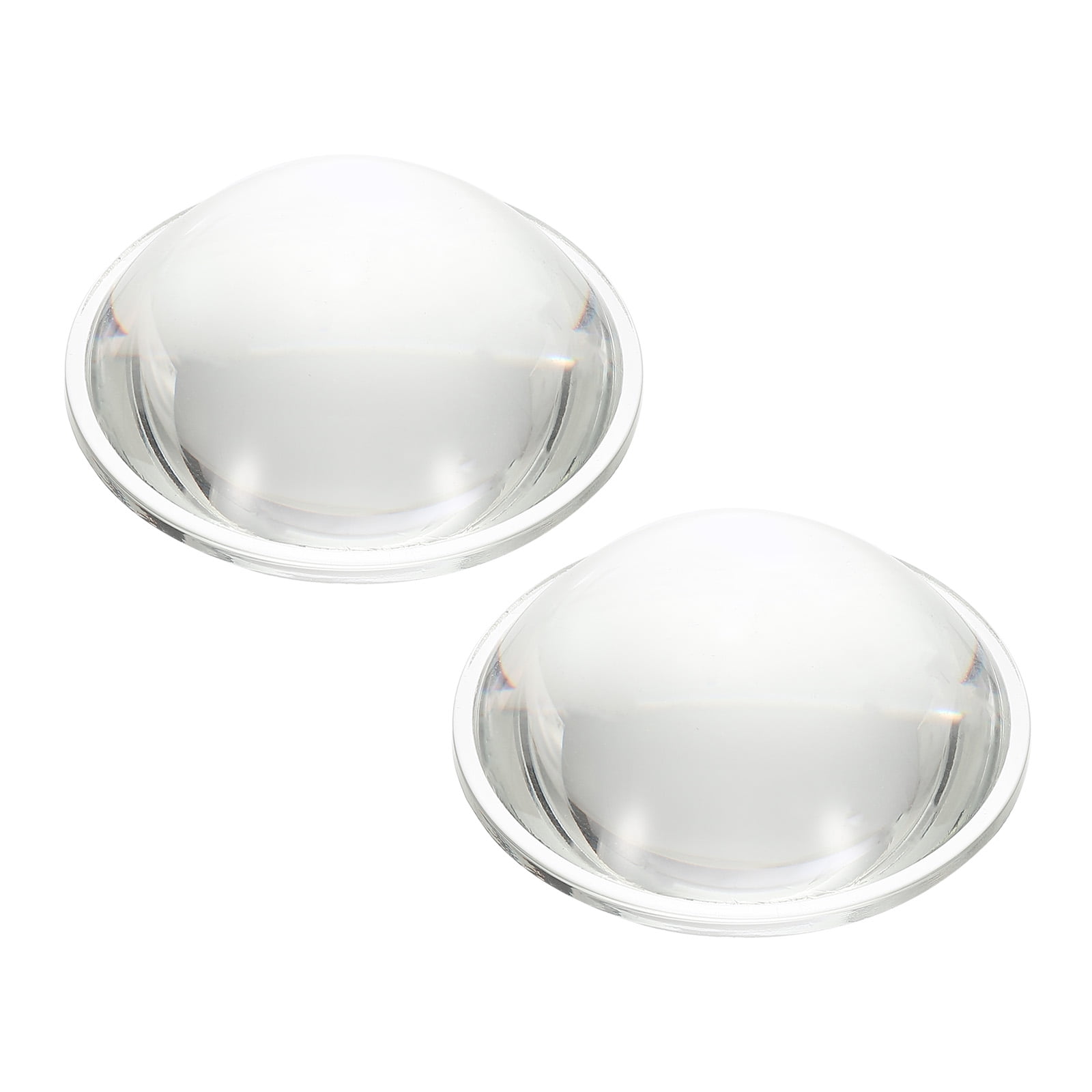 Uxcell Diameter 67mm Flat Convex Lens, 2 Pcs Height 25mm High ...