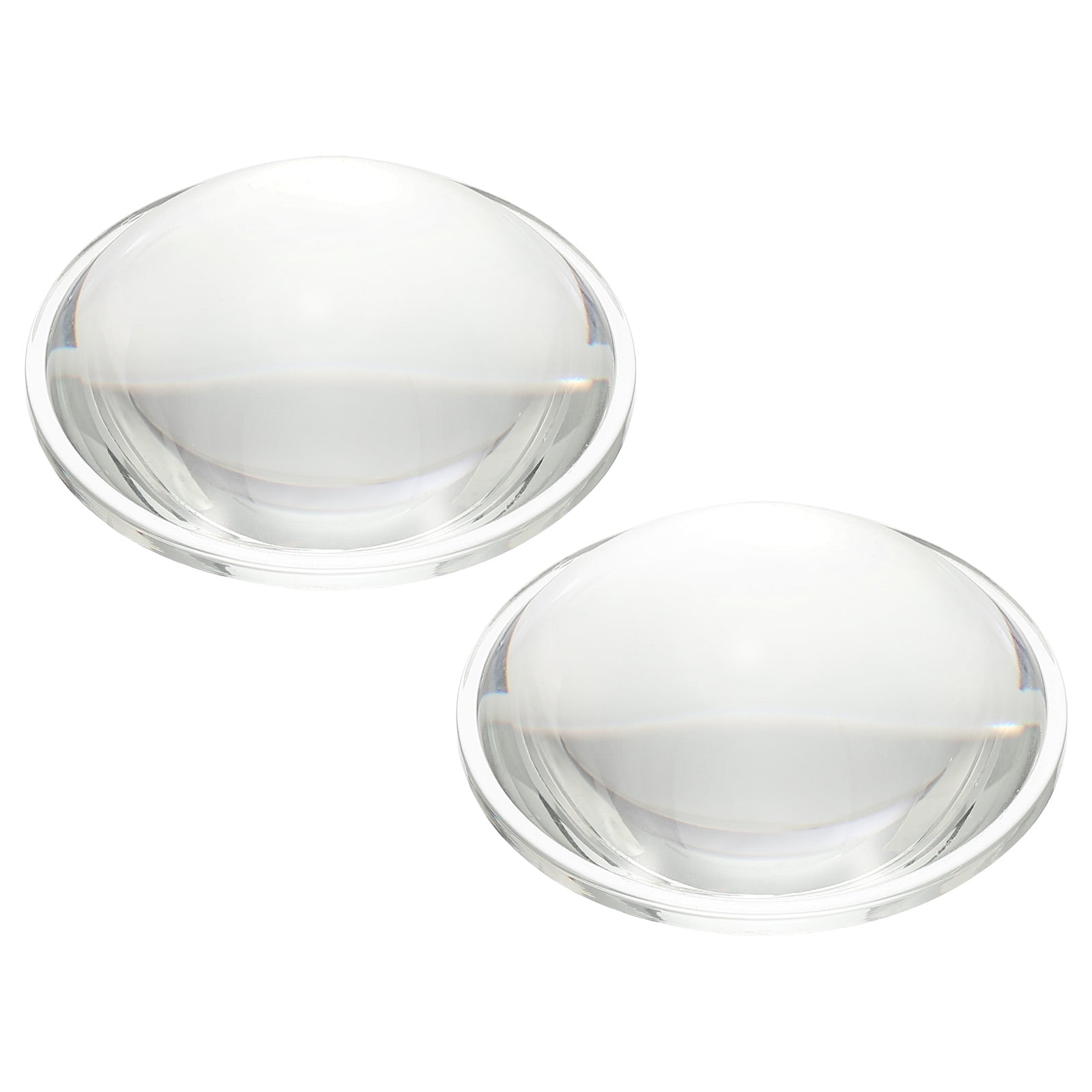 Uxcell Diameter 74mm Flat Convex Lens, 2 Pcs Height 26mm High ...