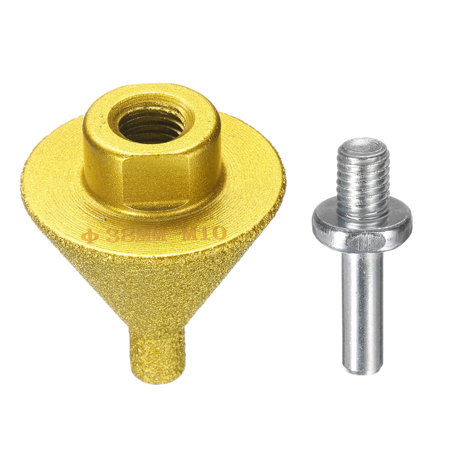 Uxcell Diamond Beveling Chamfer Bits 0-1.5" Dia M10 Thread Cone Bit ...