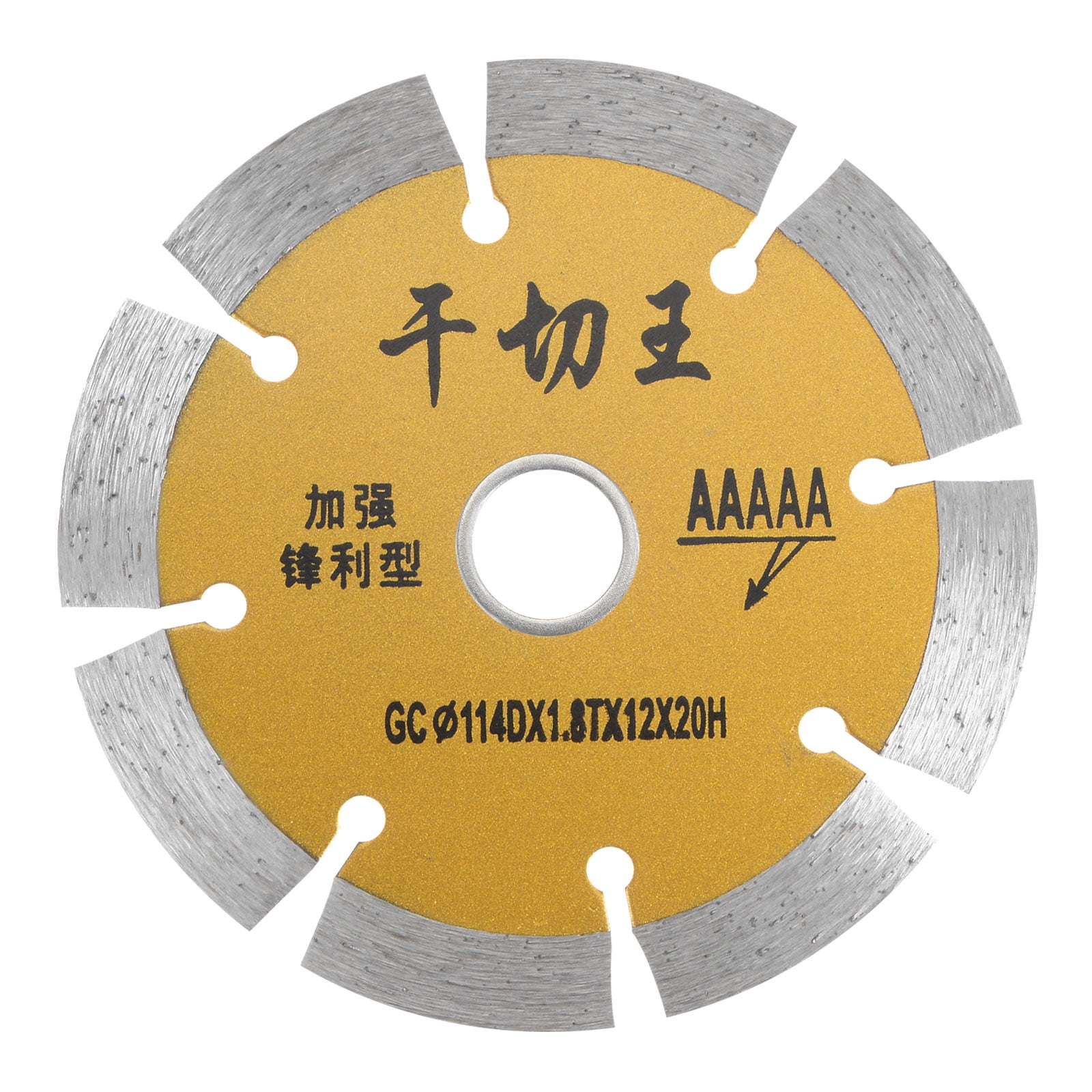 Uxcell Diamond Blade 4.5" 114mm Segmented Rim Diamond Blades Segmented ...