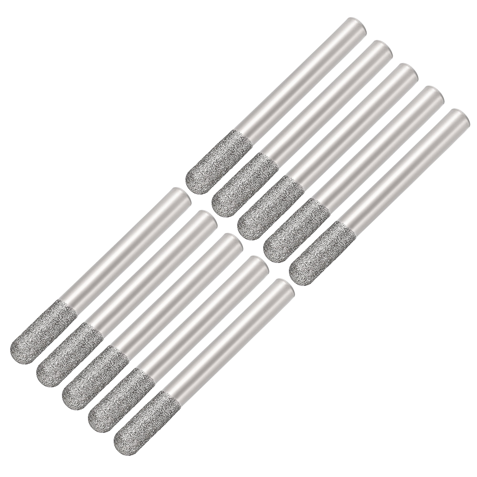 Uxcell Diamond Burrs Grinding Drill Bits for Rotary Tool 1/4-Inch Shank ...