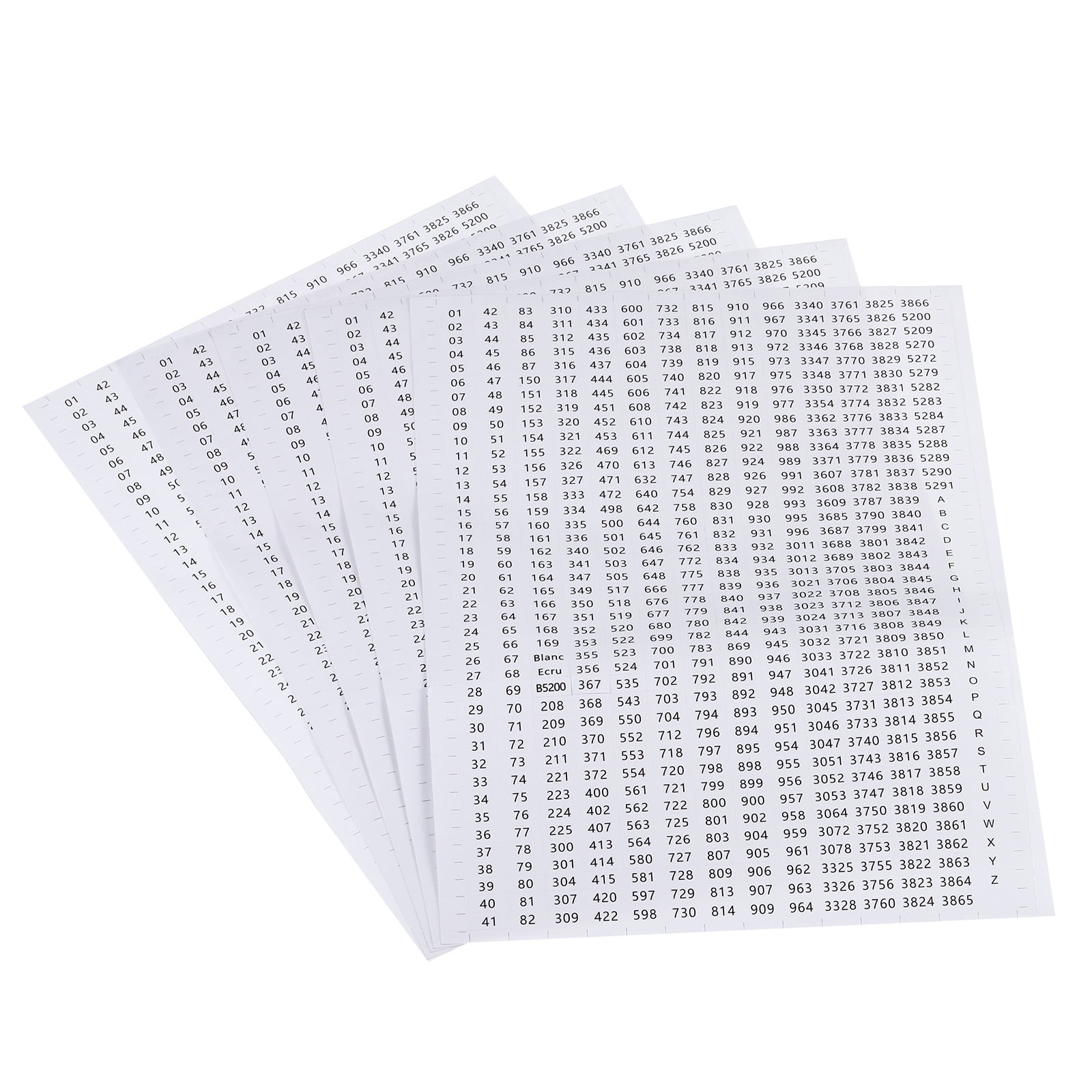 Uxcell Diamond Color Number Stickers, 5 Sets Diamond Painted Storage ...