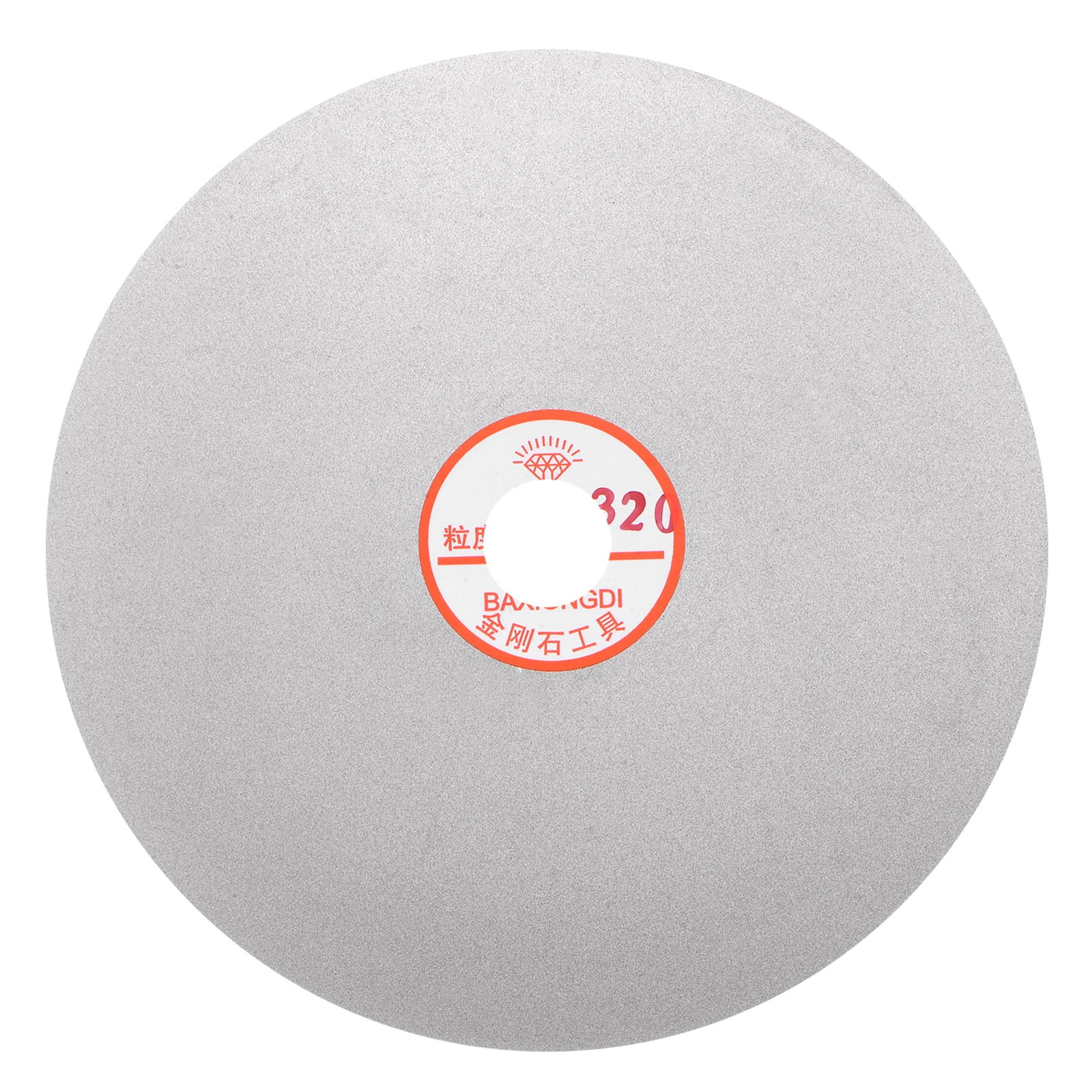 Uxcell Diamond Sanding Grinding Disc 8" Grit 320 1" Arbor Hole Flat Lap ...