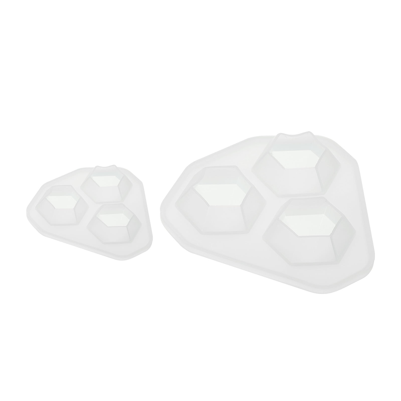 Uxcell Diamond Shape Epoxy Mold, 2 Pack Diamond Making Kit Epoxy Resin ...