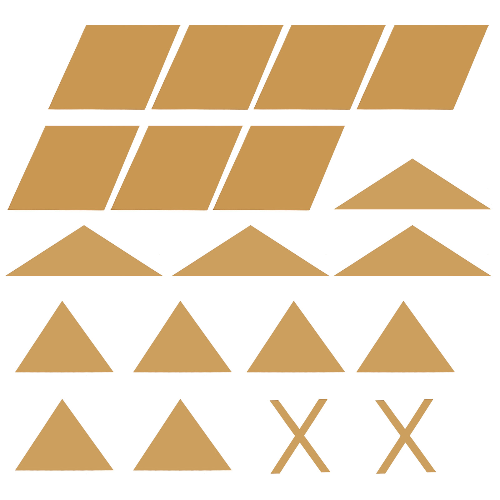 Uxcell Diamond Shape Mirror Tiles, 17Pcs Wall Rhombus Acrylic Mirror ...