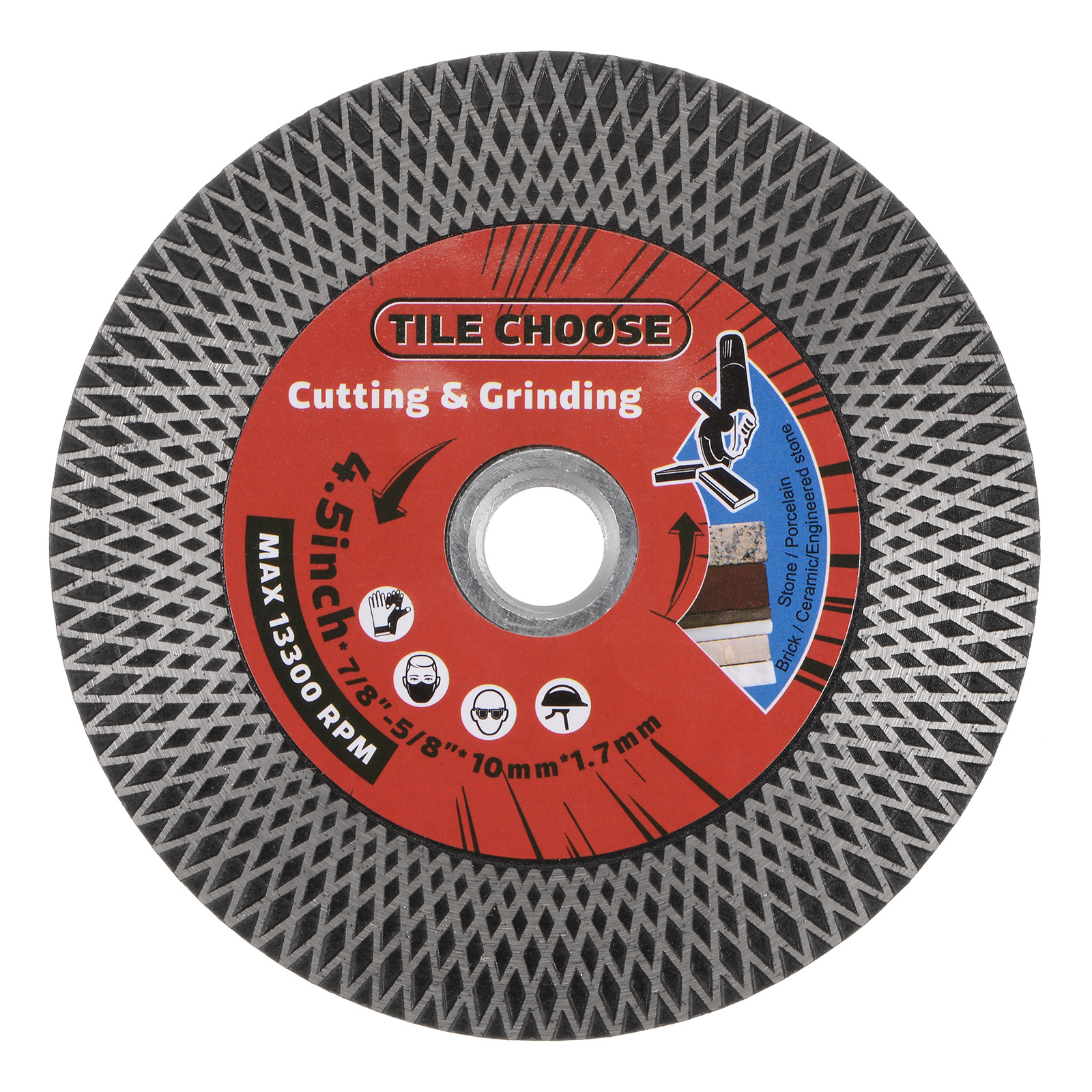 Uxcell Diamond Tile Cutting Blade 4.5" Diamond Saw Blade for Tile ...
