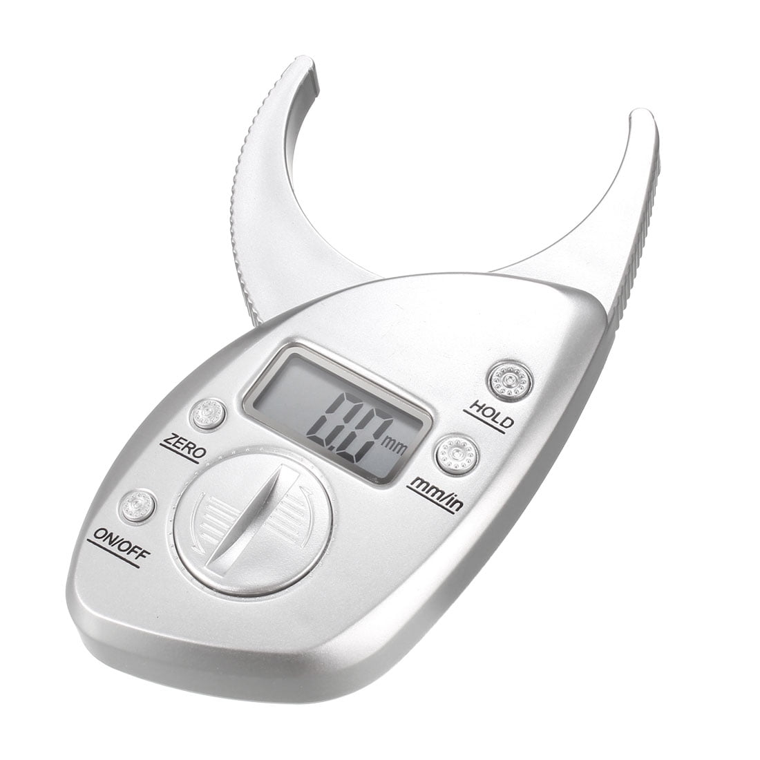 Uxcell Digital Body Fat Caliper 0-1.97'' Skin Fold Analyzer Silver Tone ...