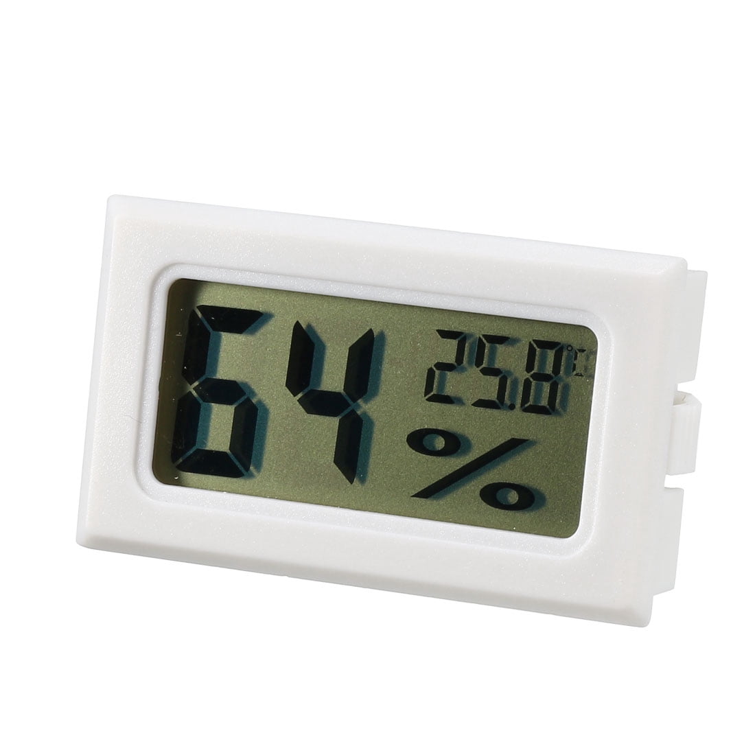 Uxcell Digital Temperature Humidity Meters Gauge LCD Display White ...