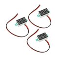 Uxcell Digital Voltage Meter 2-Wire DC4.5V-30V 0.36 Inch Red Green Blue ...