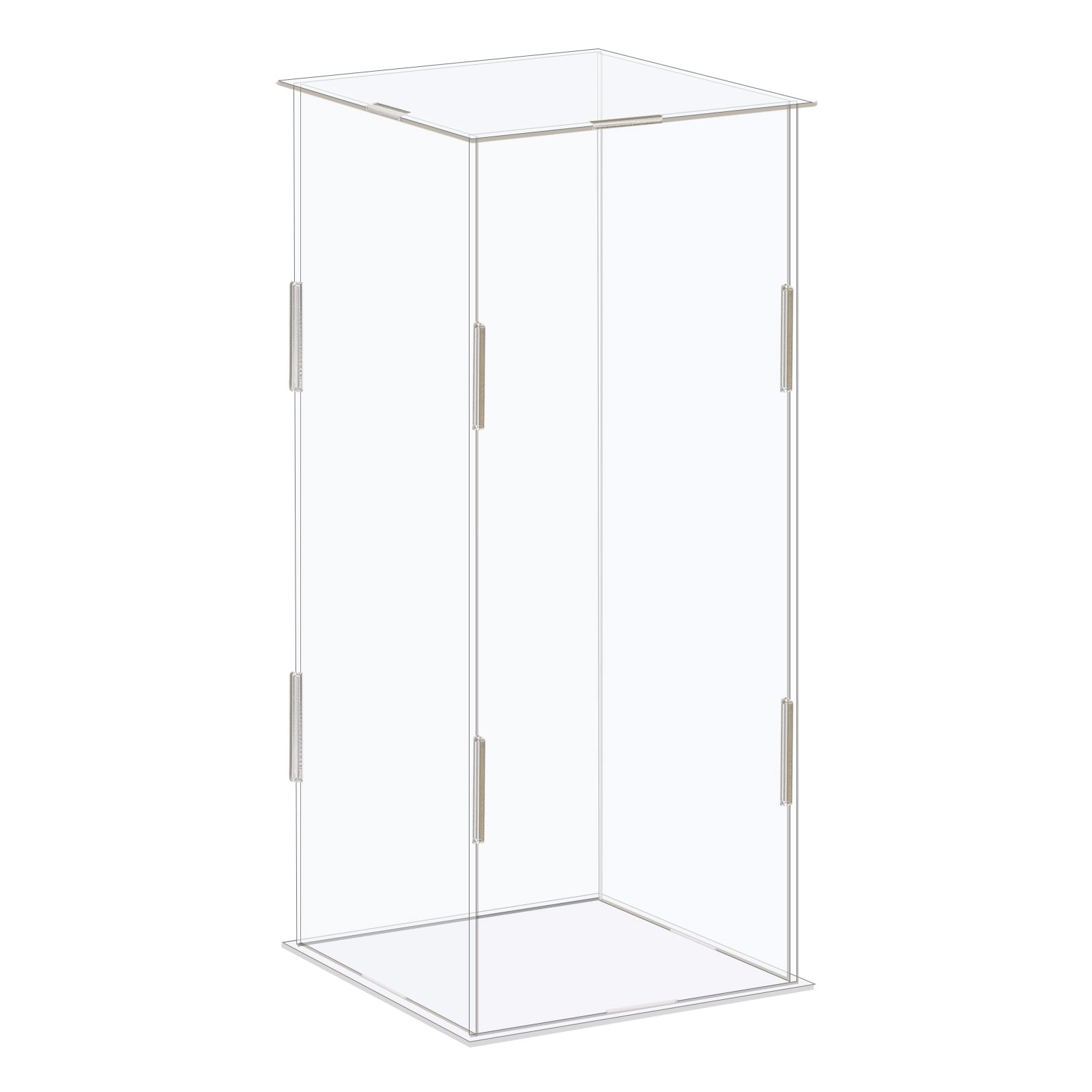 Uxcell Display Case Box Acrylic Box Transparent Dustproof Protection ...