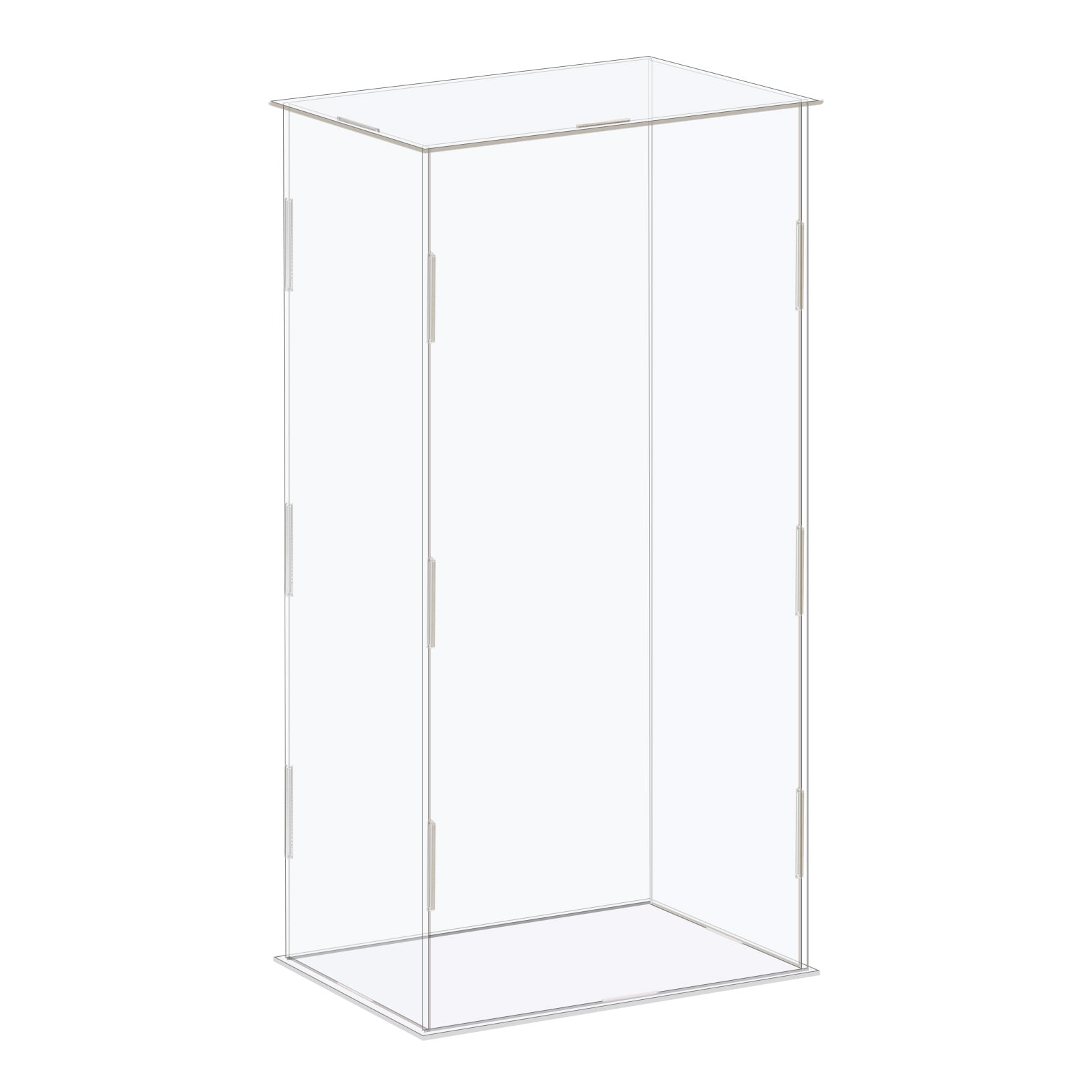 Uxcell Display Case Box Acrylic Box Transparent Dustproof Protection ...