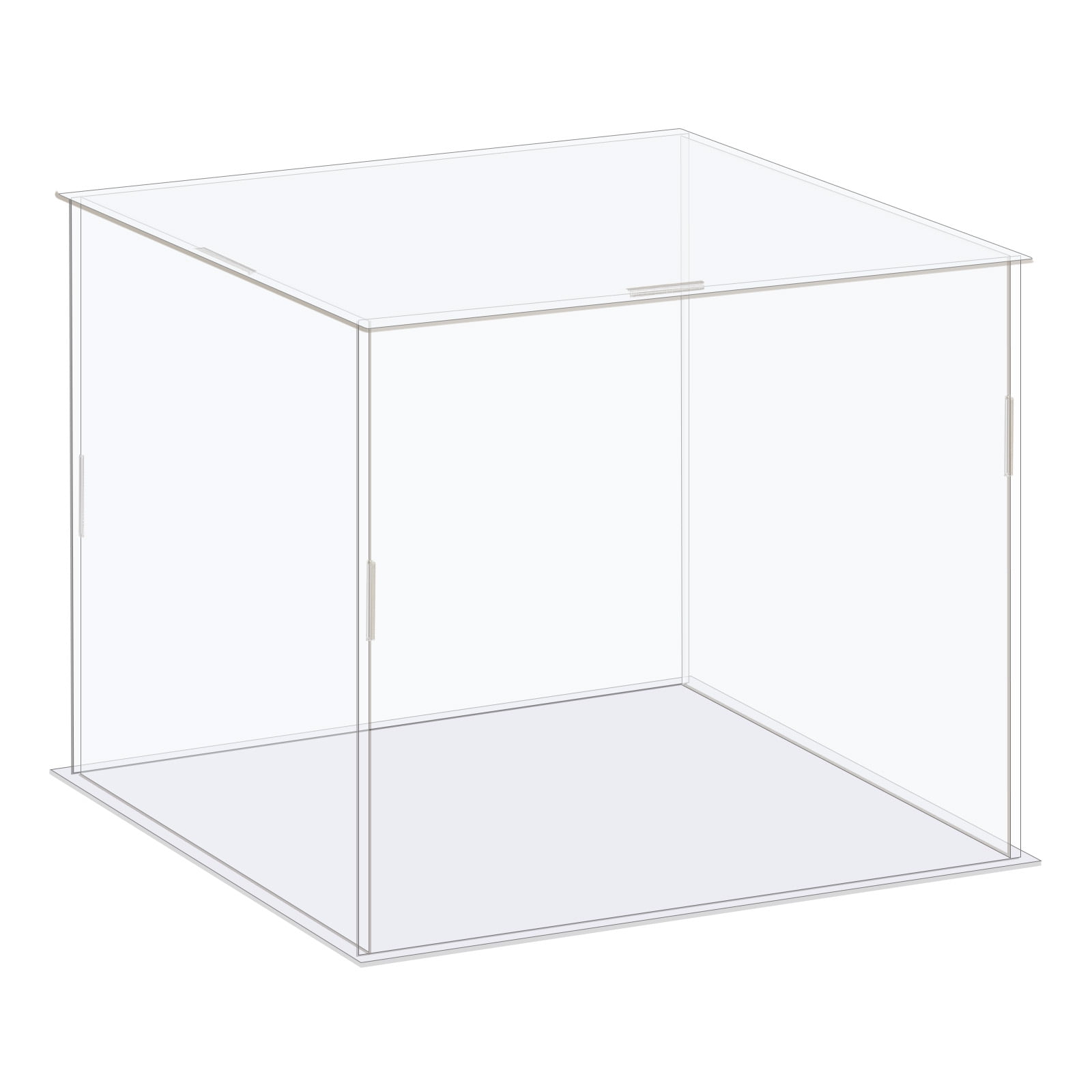 Uxcell Display Case Box, Acrylic Box, Dustproof Protection Showcase ...