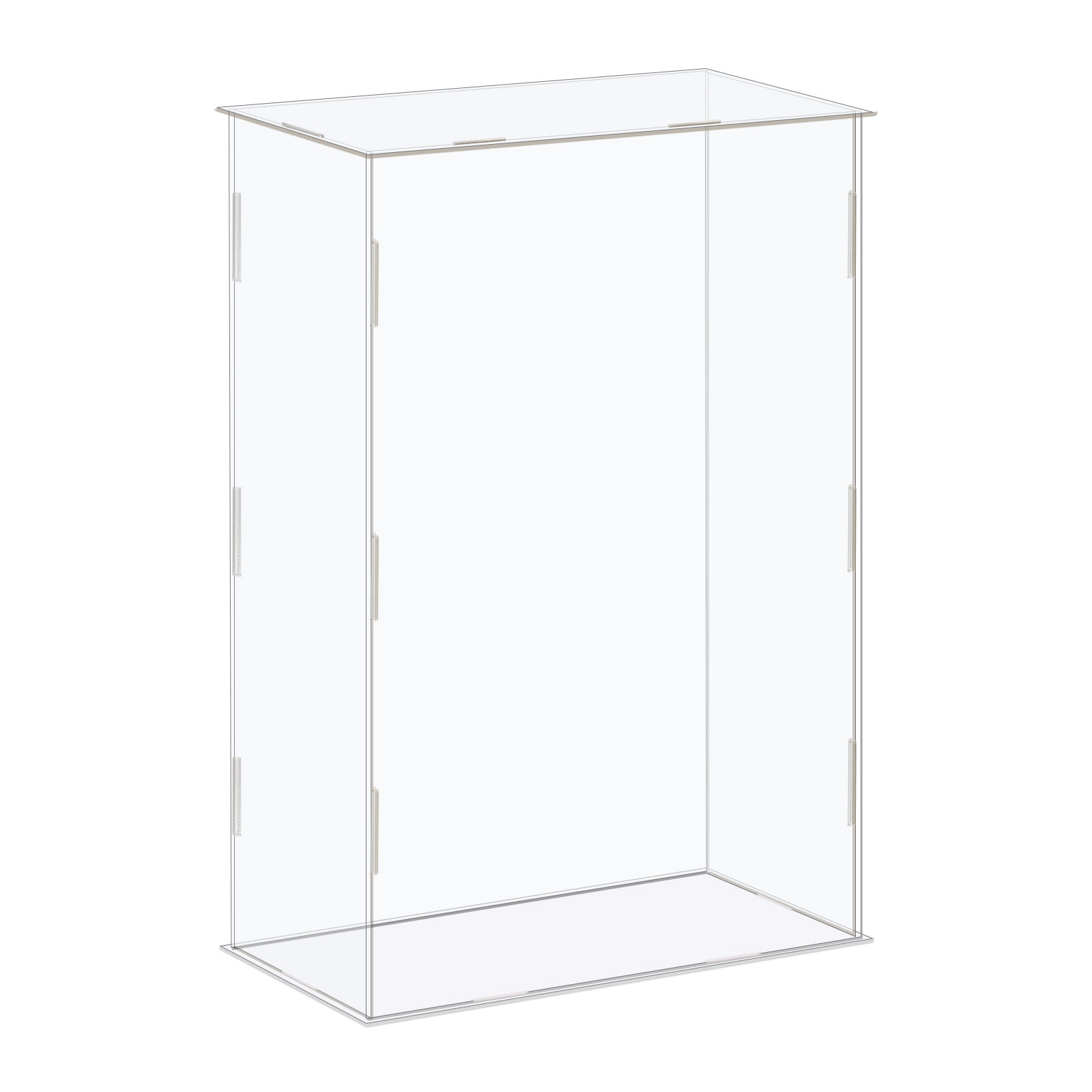 Uxcell Display Case Box Acrylic Box Transparent Dustproof Protection ...