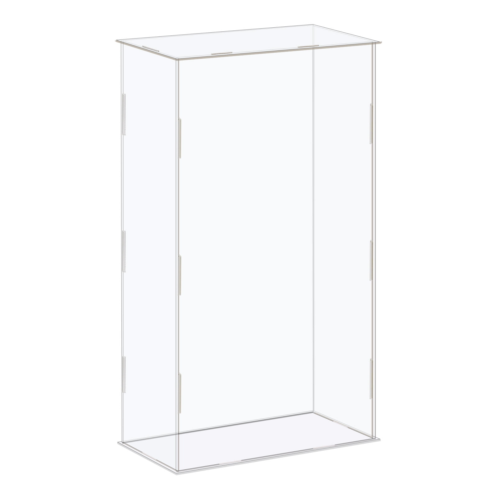 Uxcell Display Case Box Acrylic Box Transparent Dustproof Protection ...