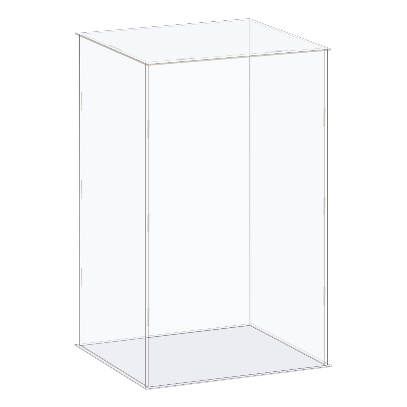 Uxcell Display Case Box Acrylic Box Transparent Dustproof Protection ...