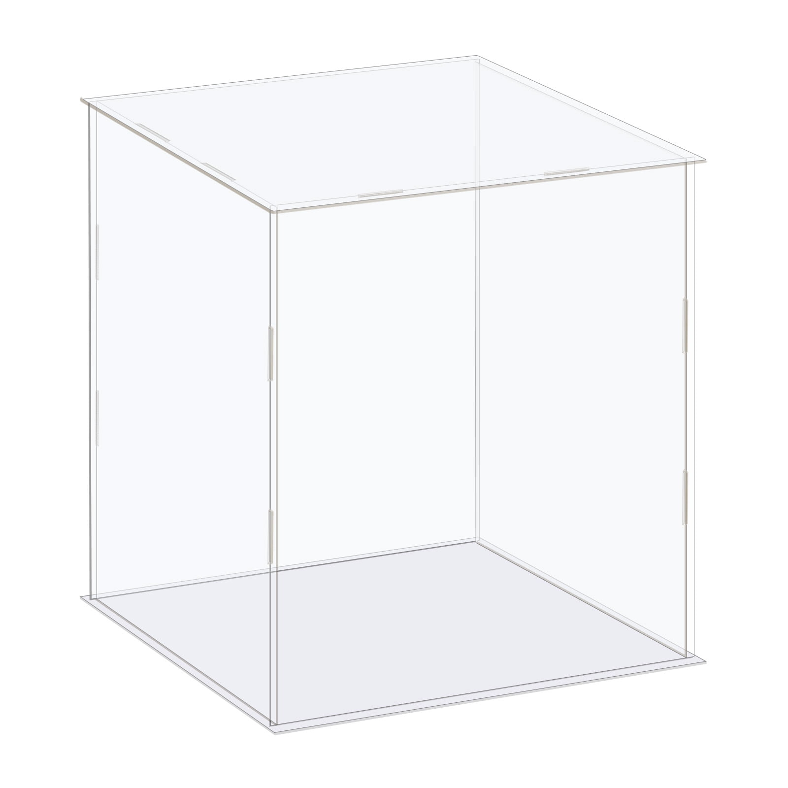 Uxcell Acrylic Display Case Box, Transparent Dustproof Protection ...