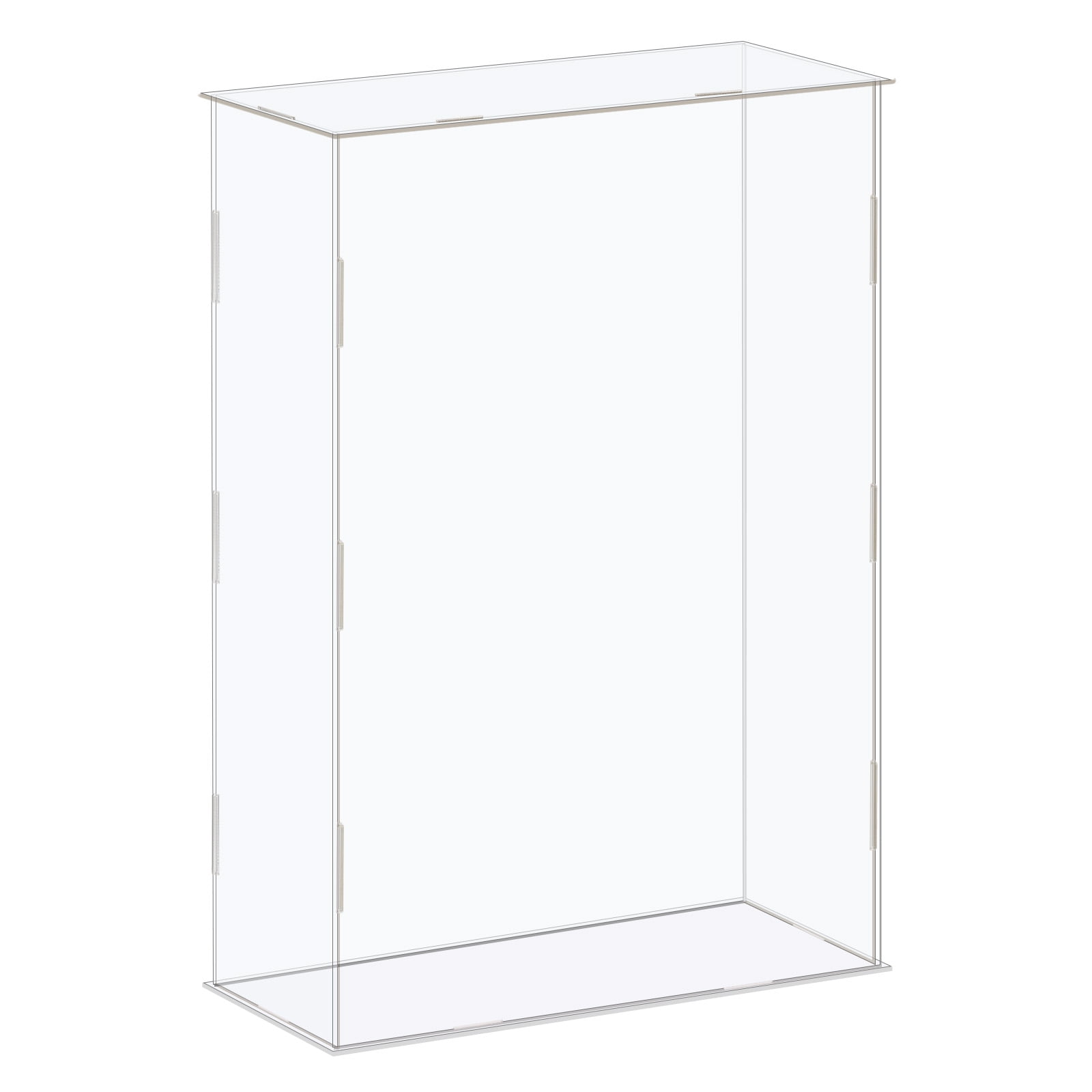 Uxcell Display Case Box Acrylic Box Transparent Dustproof Protection ...