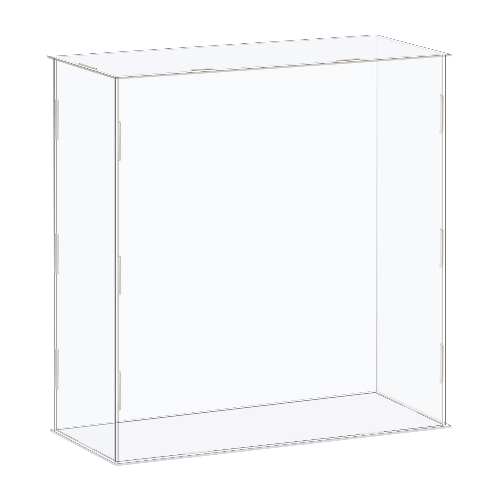 Uxcell Display Case Box Acrylic Box Transparent Dustproof Protection ...