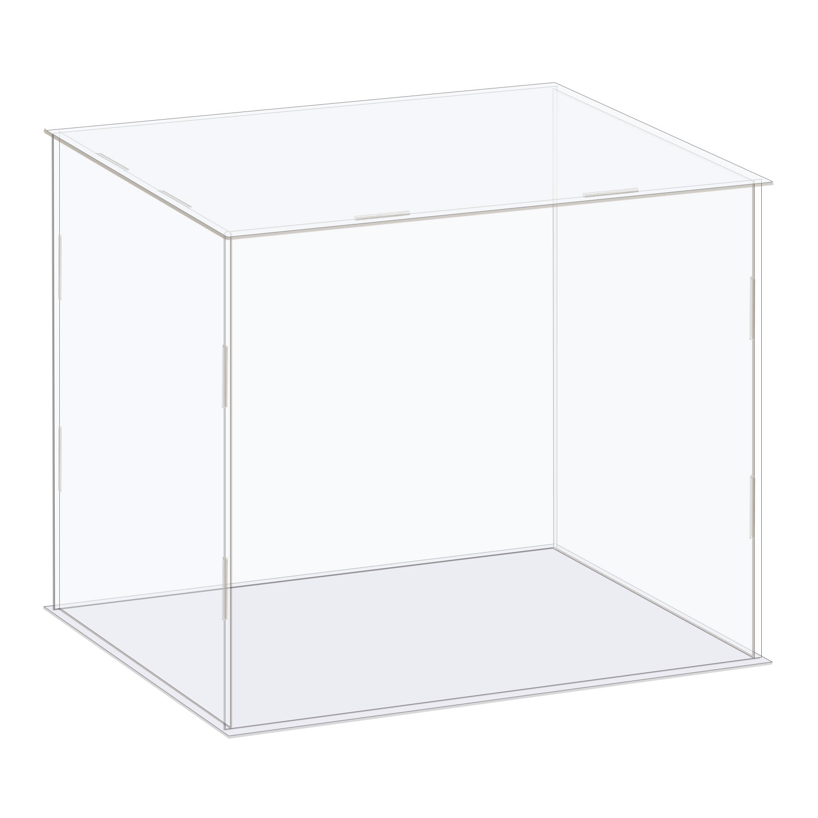 Uxcell Display Case Box, Acrylic Box, Dustproof Protection Showcase ...