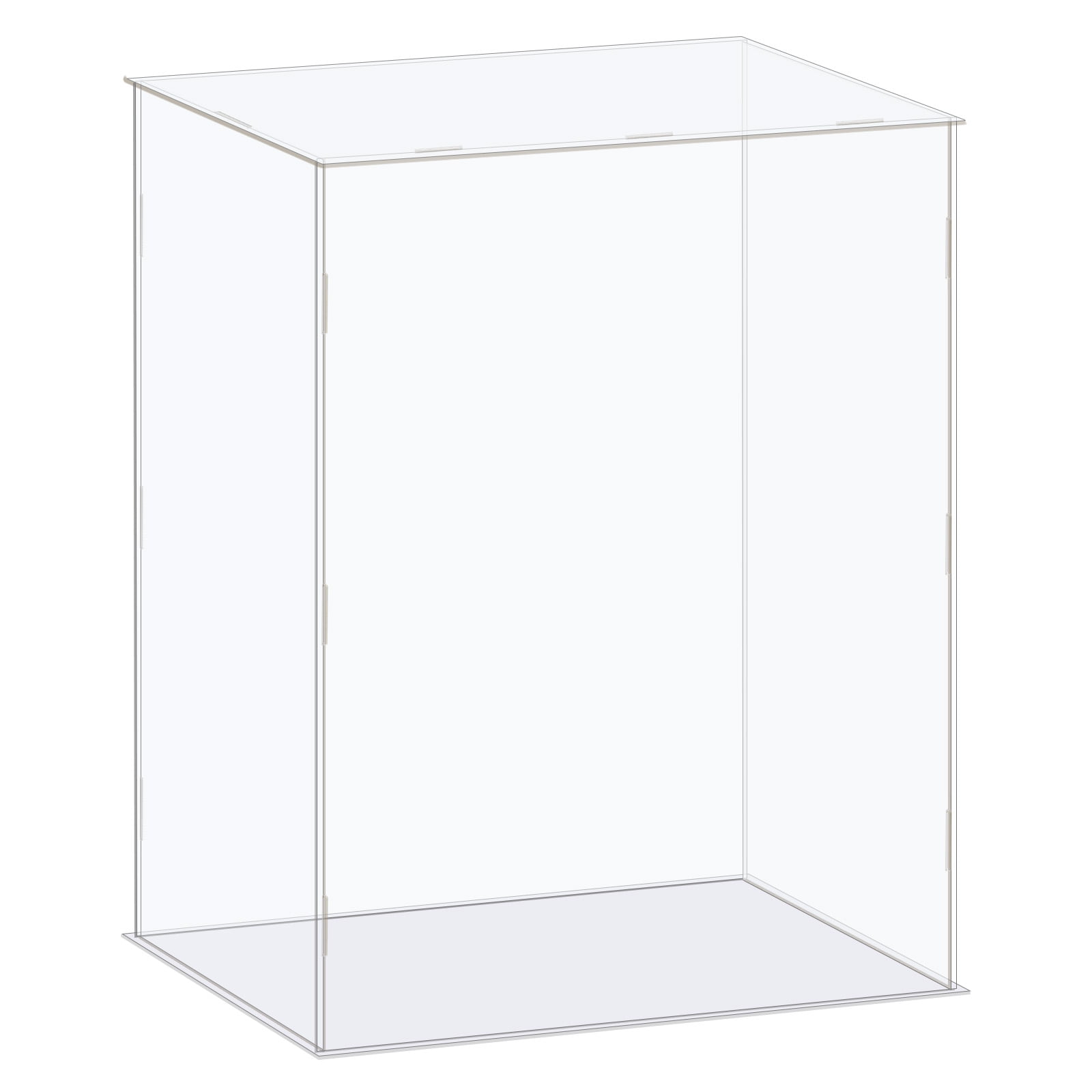 Uxcell Display Case Box Acrylic Box Dustproof Protection Showcase for ...