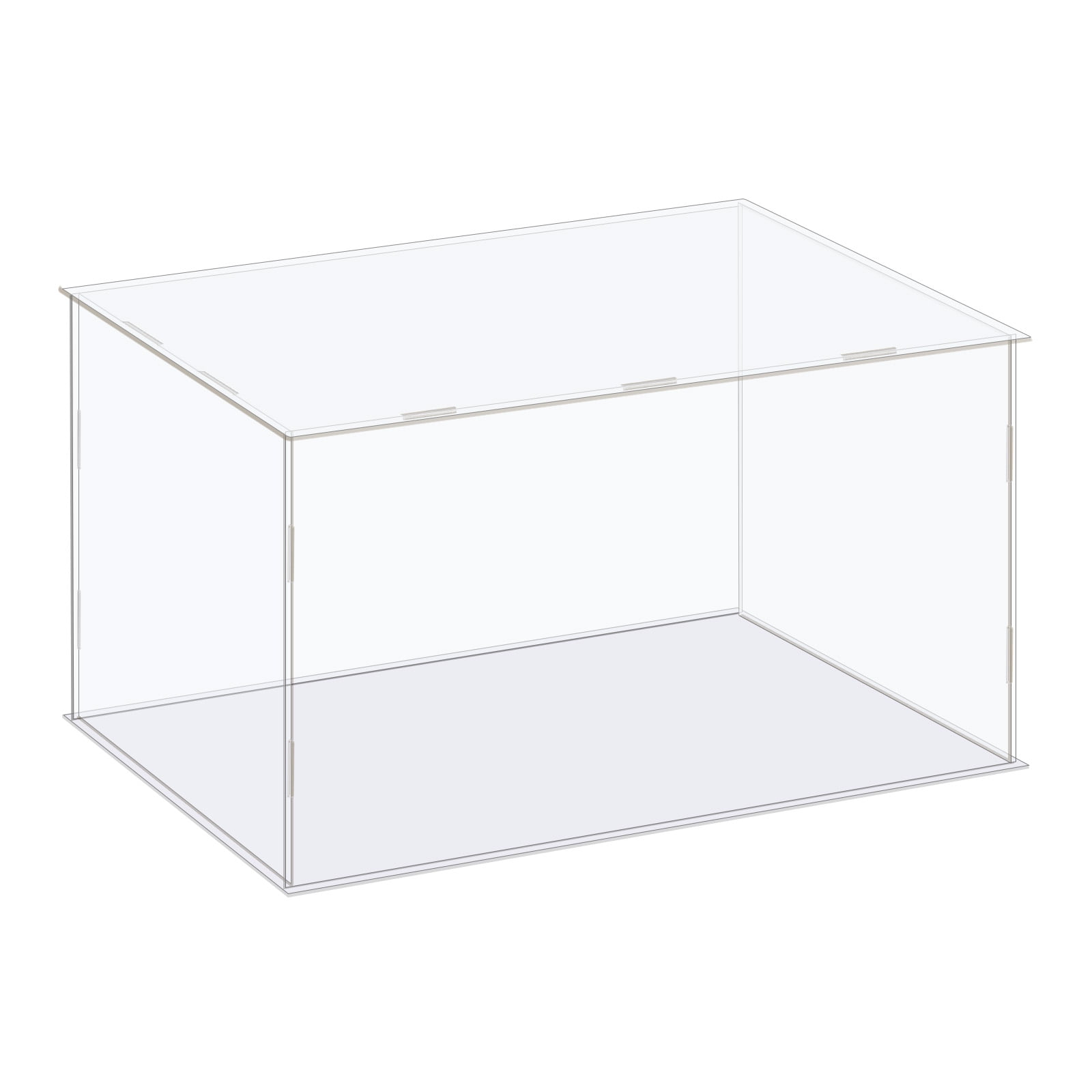 Uxcell Display Case Box, Acrylic Box, Dustproof Protection Showcase ...