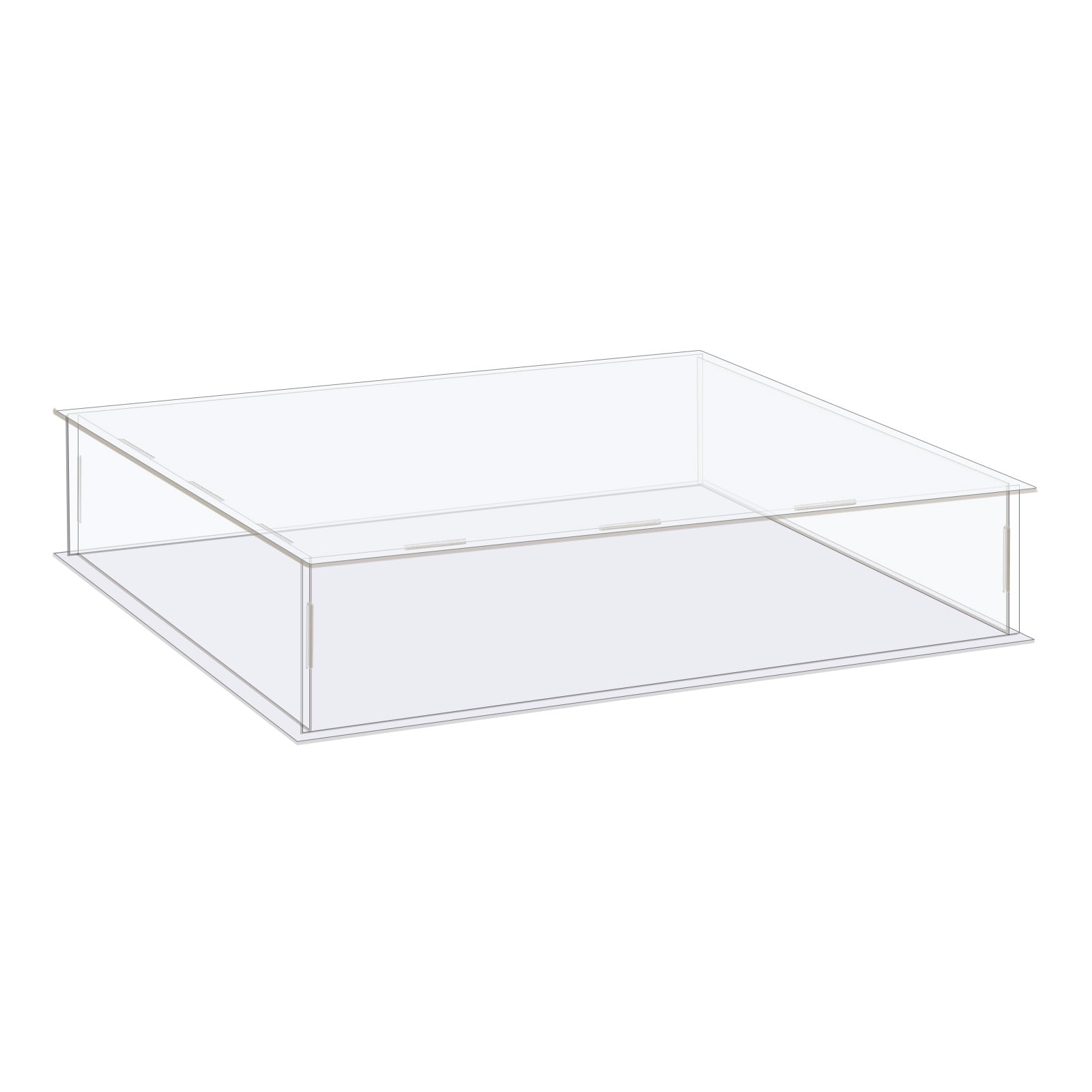 Uxcell Display Case Box, Acrylic Box, Dustproof Protection Showcase ...