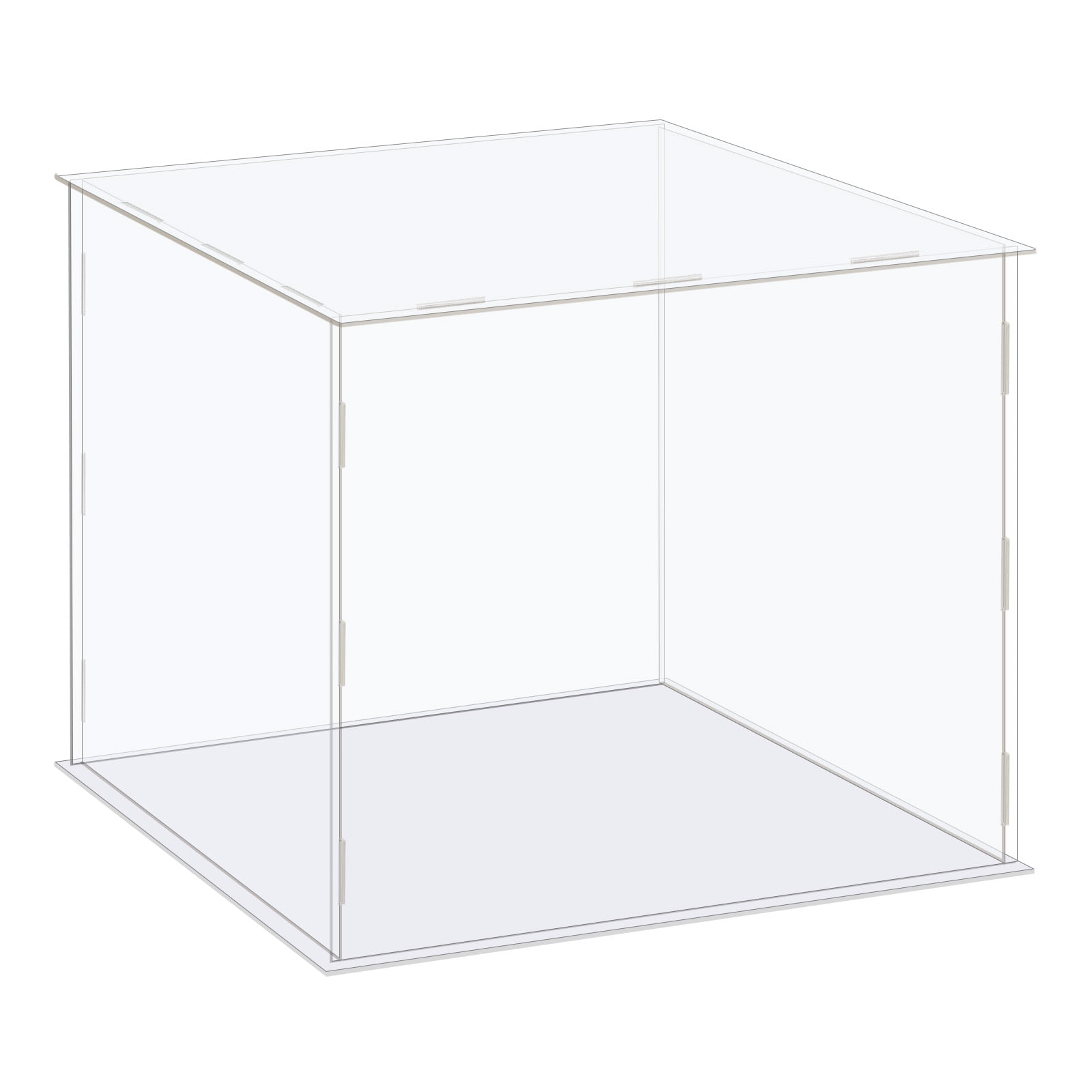 Uxcell Display Case Box Acrylic Box Transparent Dustproof Protection ...