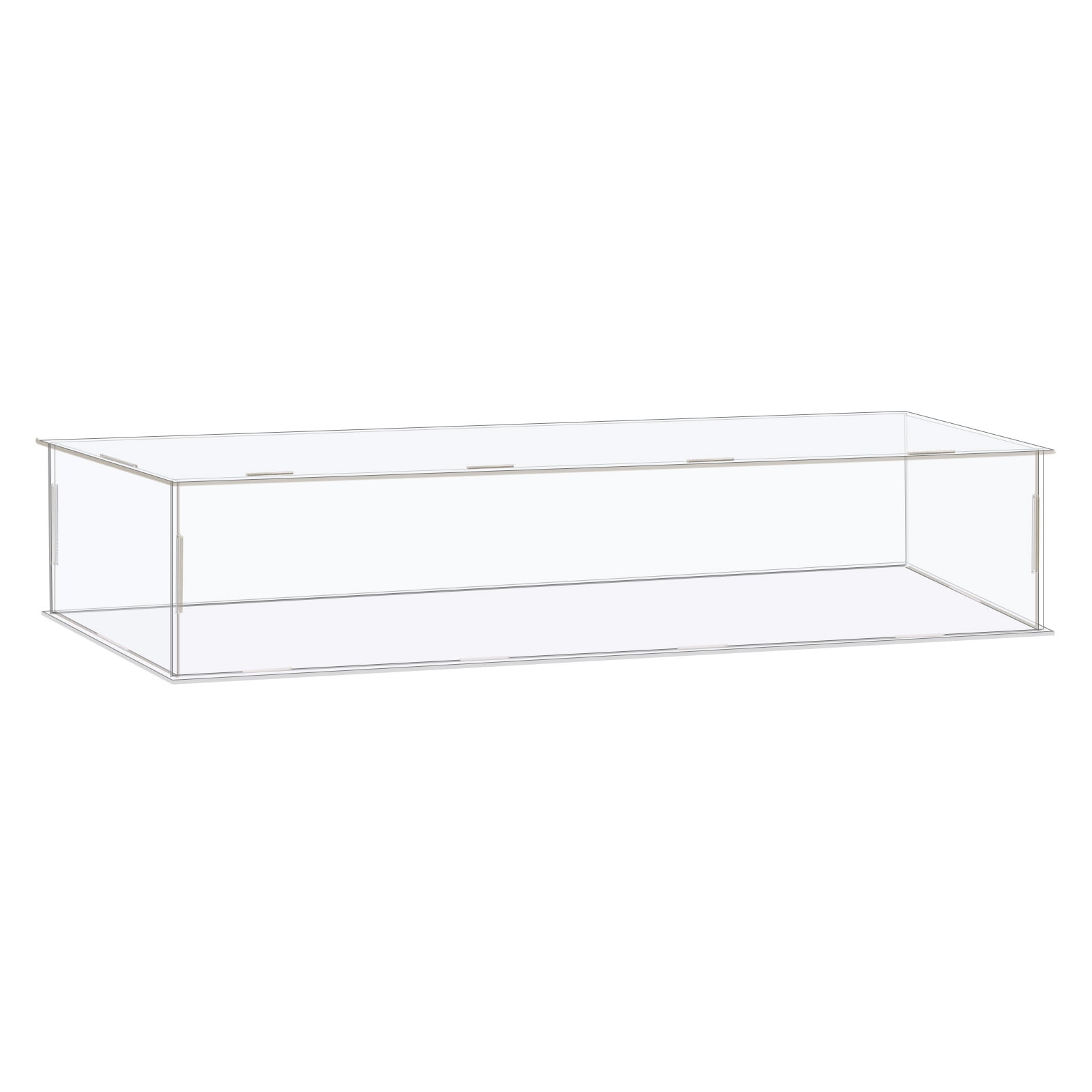 Uxcell Display Case Box Acrylic Box Transparent Dustproof Protection ...