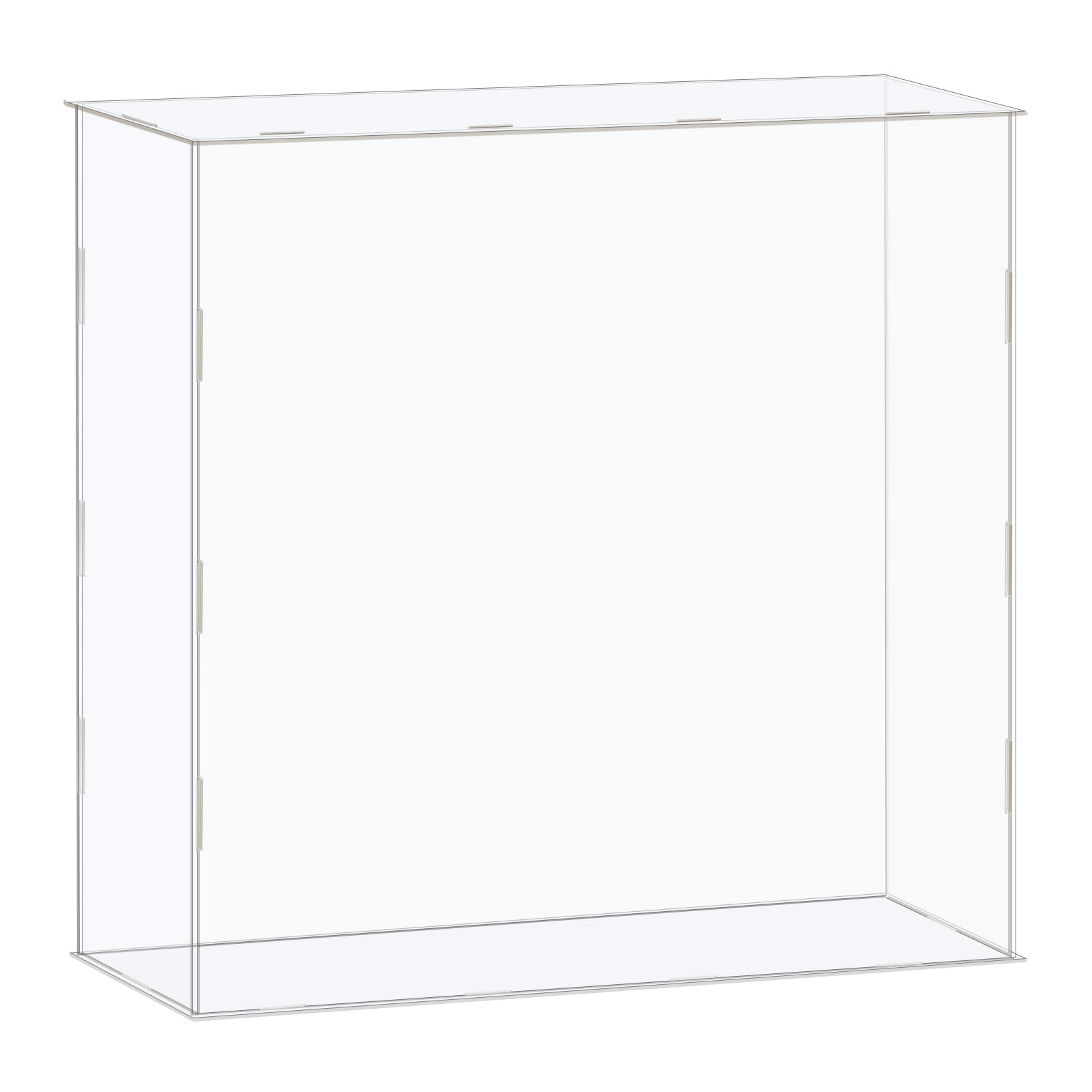 Uxcell Display Case Box Acrylic Box Transparent Dustproof Protection ...