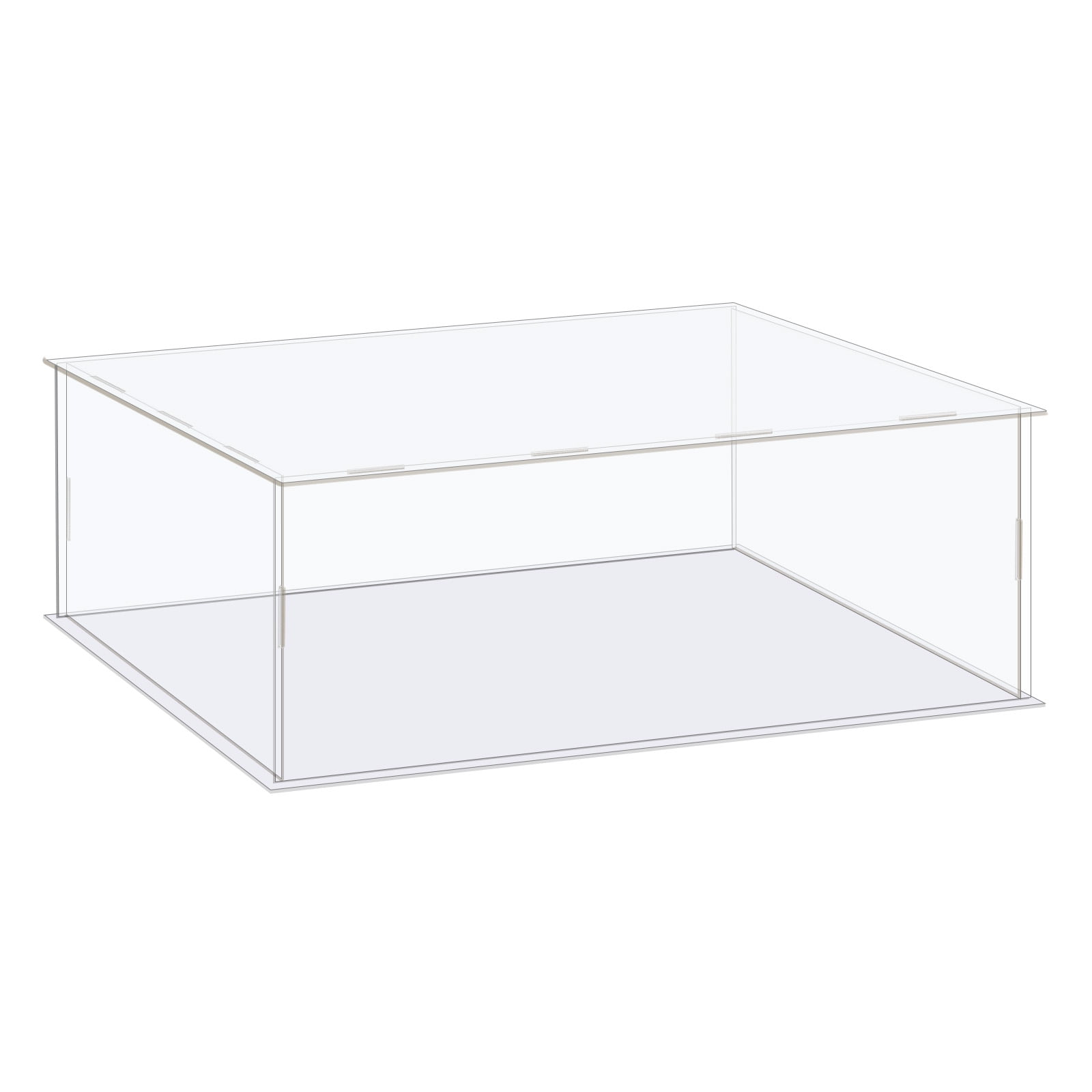 Uxcell Display Case Box, Acrylic Box, Dustproof Protection Showcase ...