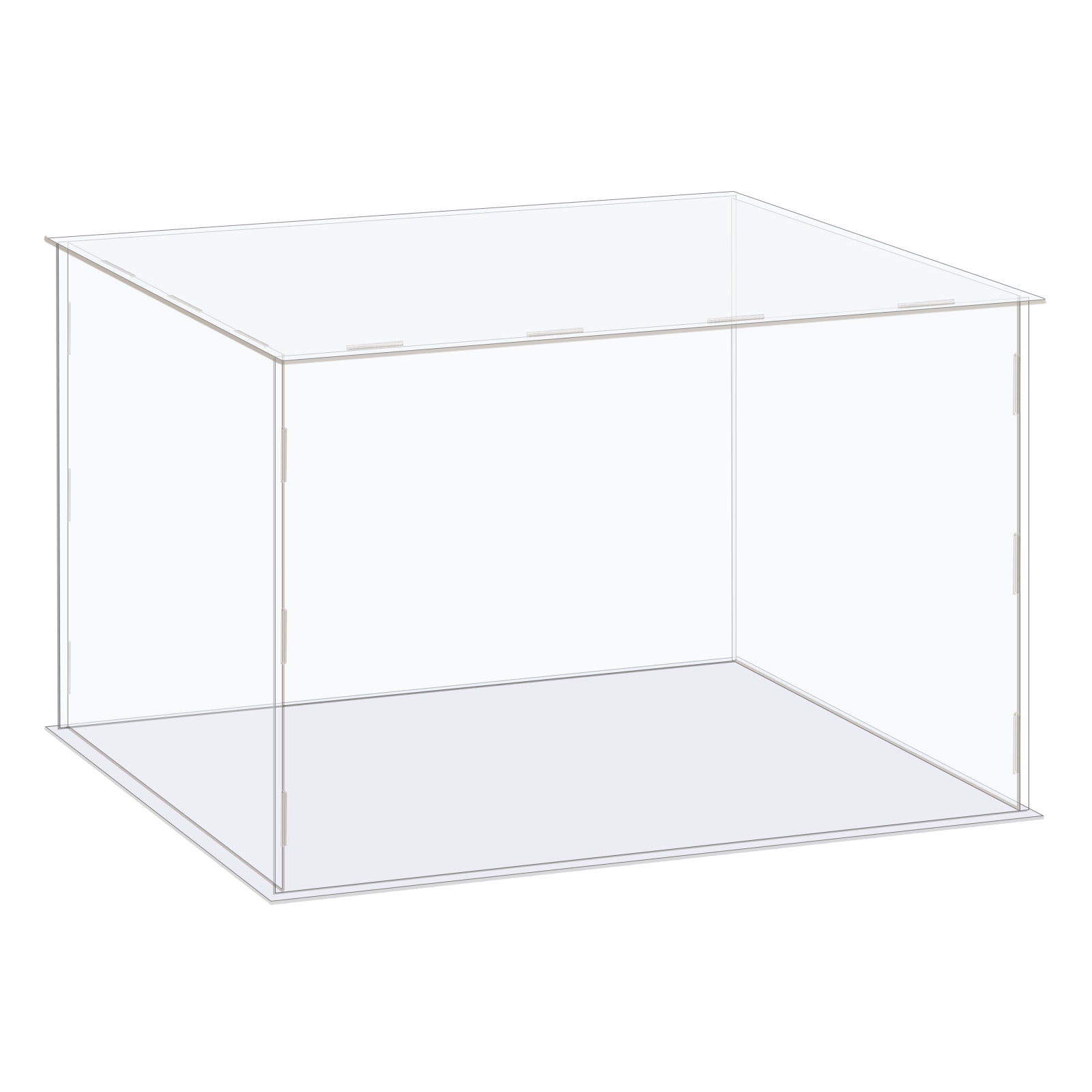 Uxcell Display Case Box Acrylic Box Transparent Dustproof Protection ...