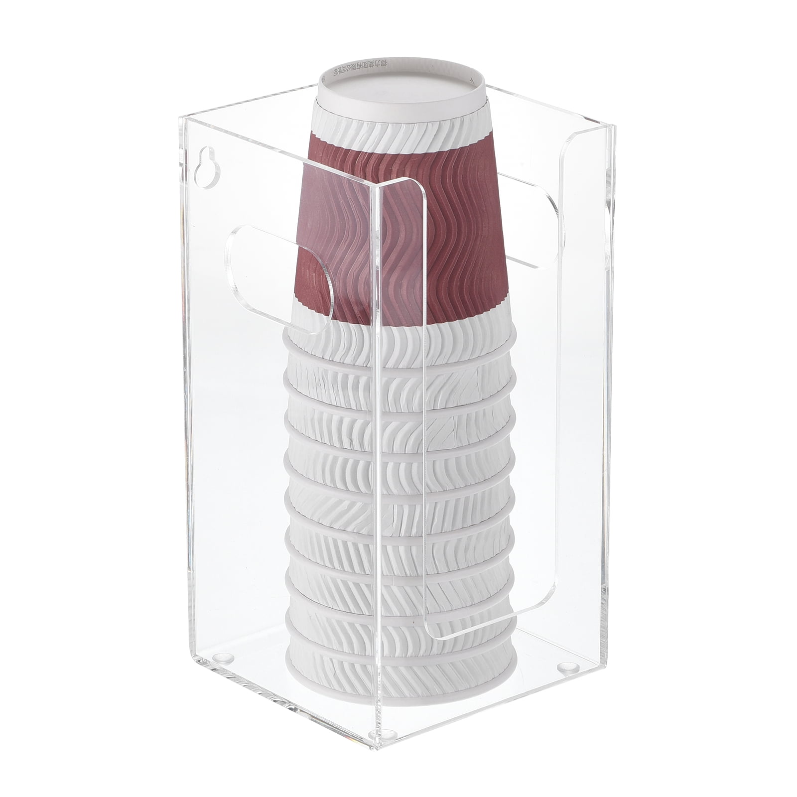 Uxcell Disposable Coffee Cup Dispenser with Mounting Tool 1 Compartment ...