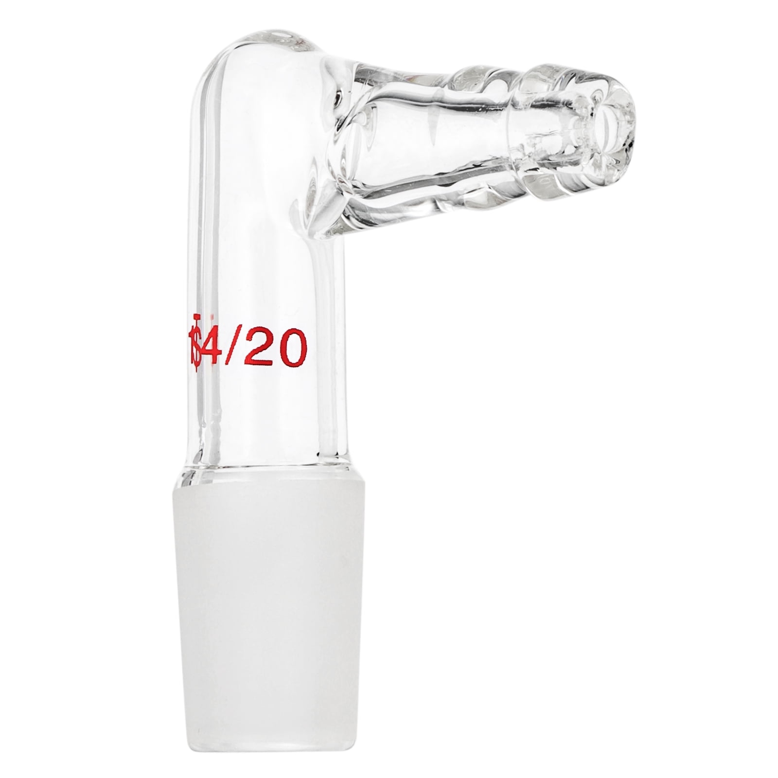 Uxcell Distillation Adapter, 90 Degree 14/20 Borosilicate Glass Outer ...