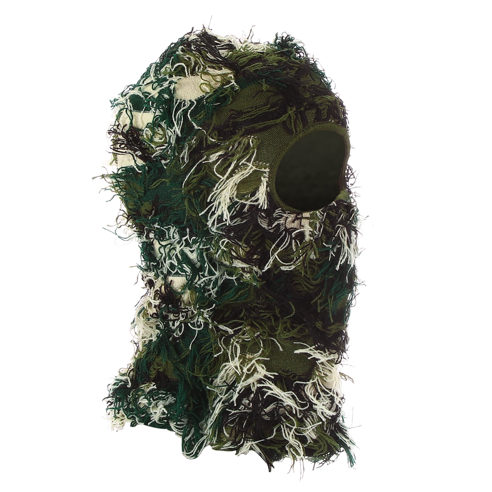 Uxcell Fuzzy Distressed Balaclava Ski Mask Camo Knitted Full Face Cover ...