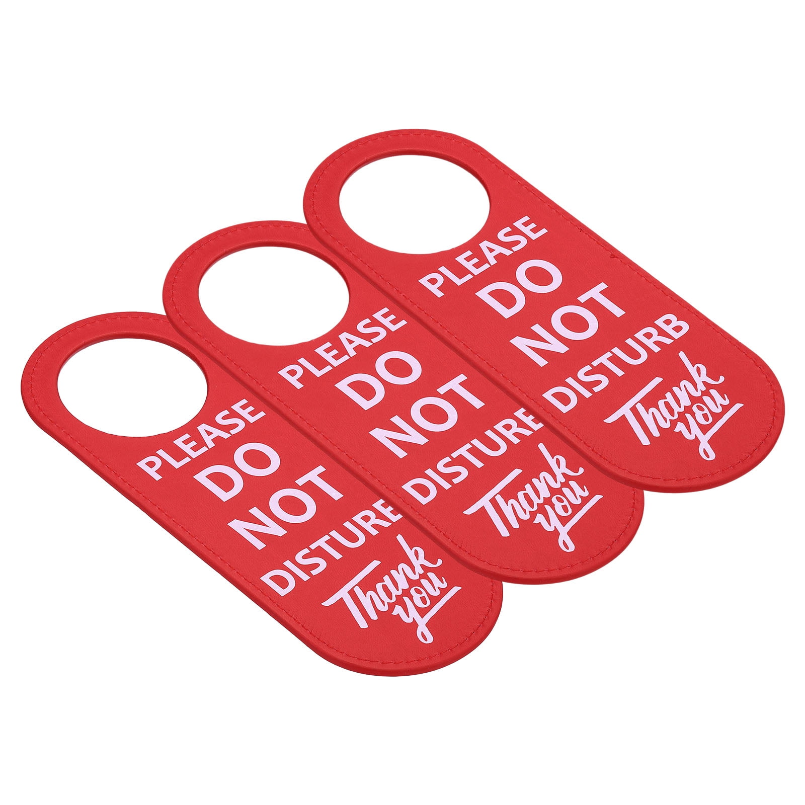 Uxcell Do Not Disturb Door Hang Sign Double Sided Privacy Sign Red 3 ...