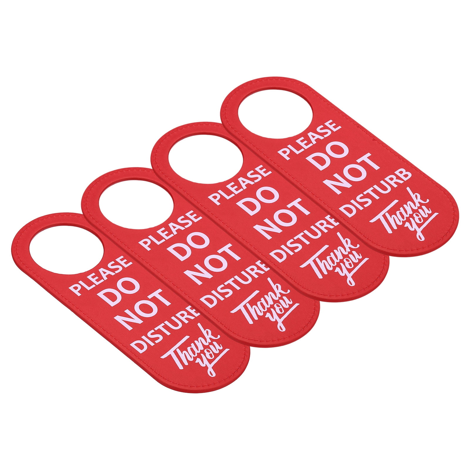 Uxcell Do Not Disturb Door Hang Sign Double Sided Privacy Sign Red 4 ...